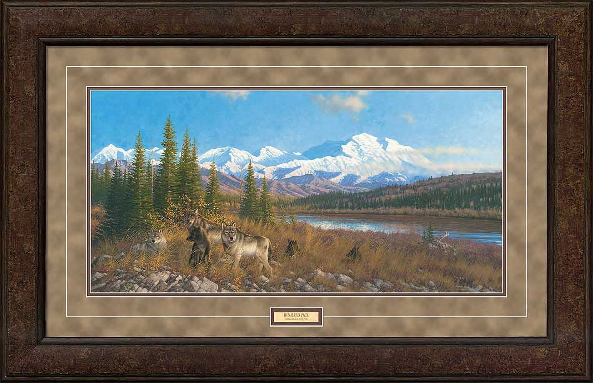 Denali Six Pack - Wolves Framed Limited Edition Print by Michael Sieve ...