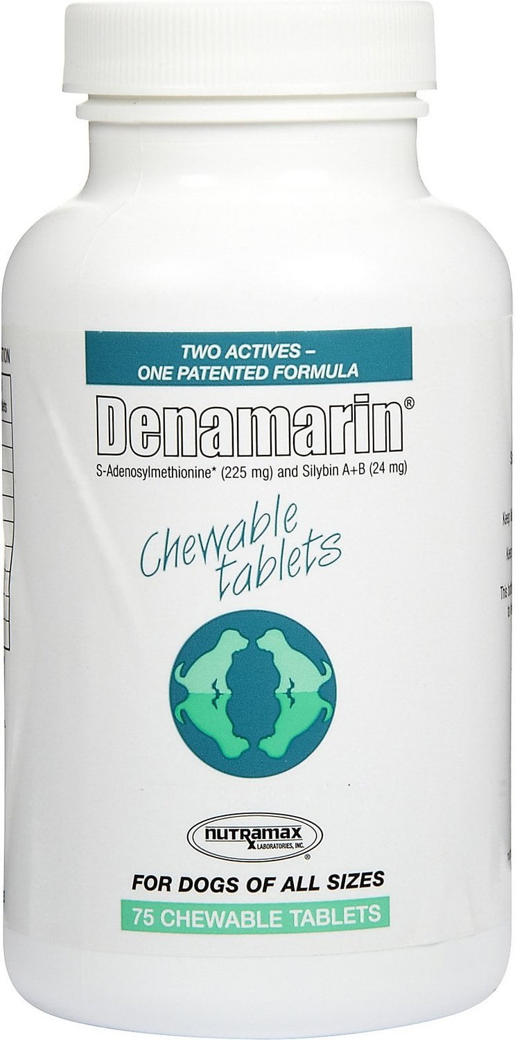Denamarin CHEWABLES with S-Adenosylmethionine (SAMe) & Silybin for Dogs ...