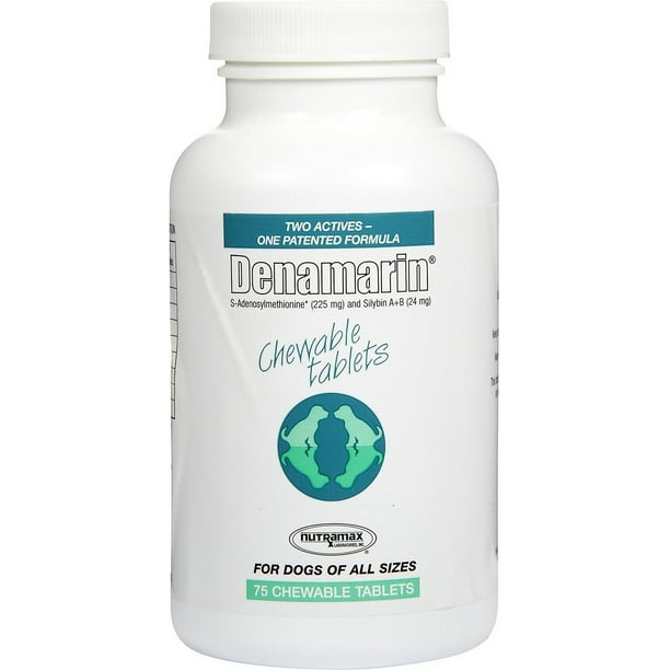 Denamarin CHEWABLES with S-Adenosylmethionine (SAMe) & Silybin for Dogs ...