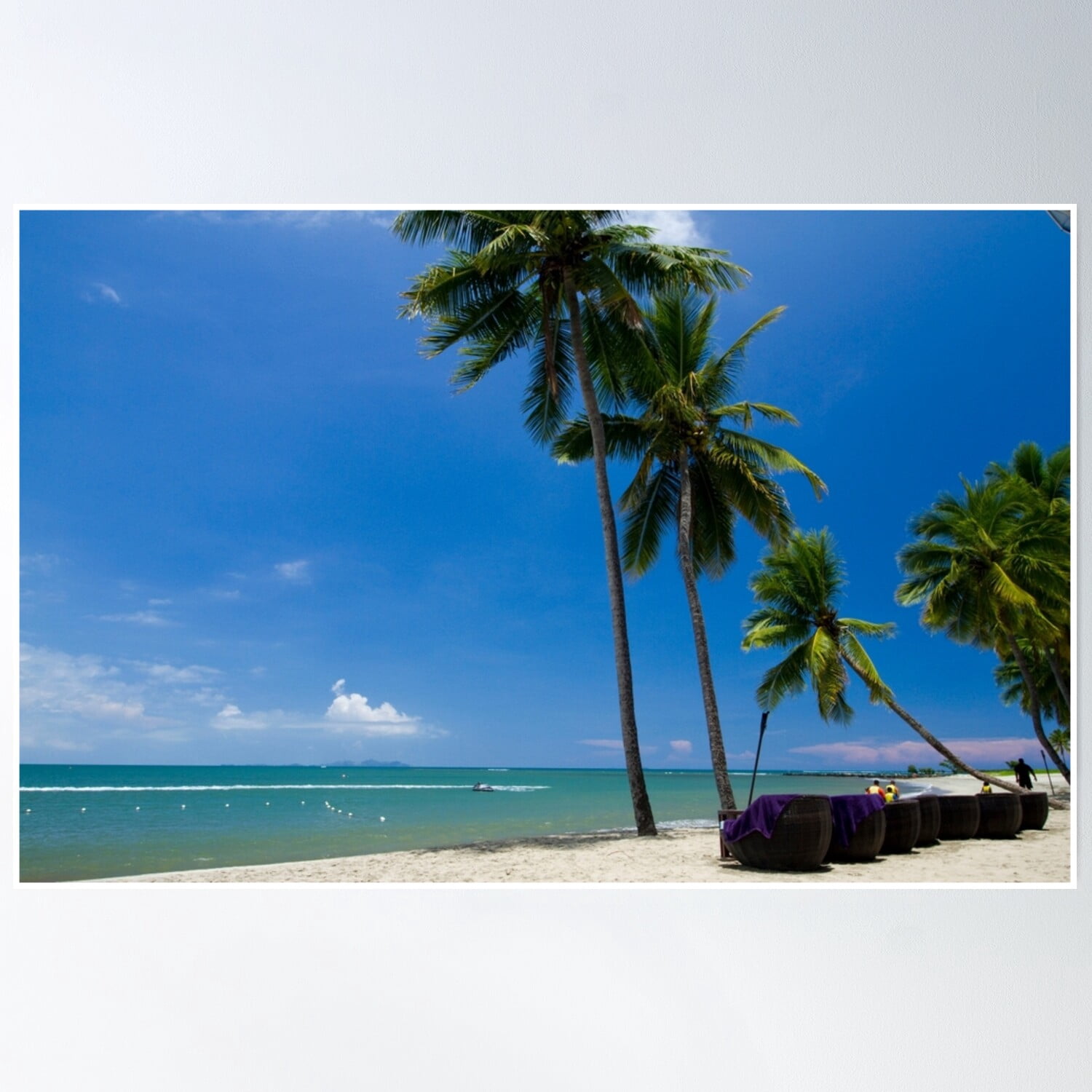 Denarau Island, Fiji Poster Wall Art, Modern Wall Decor, 12x18 UNFRAMED ...