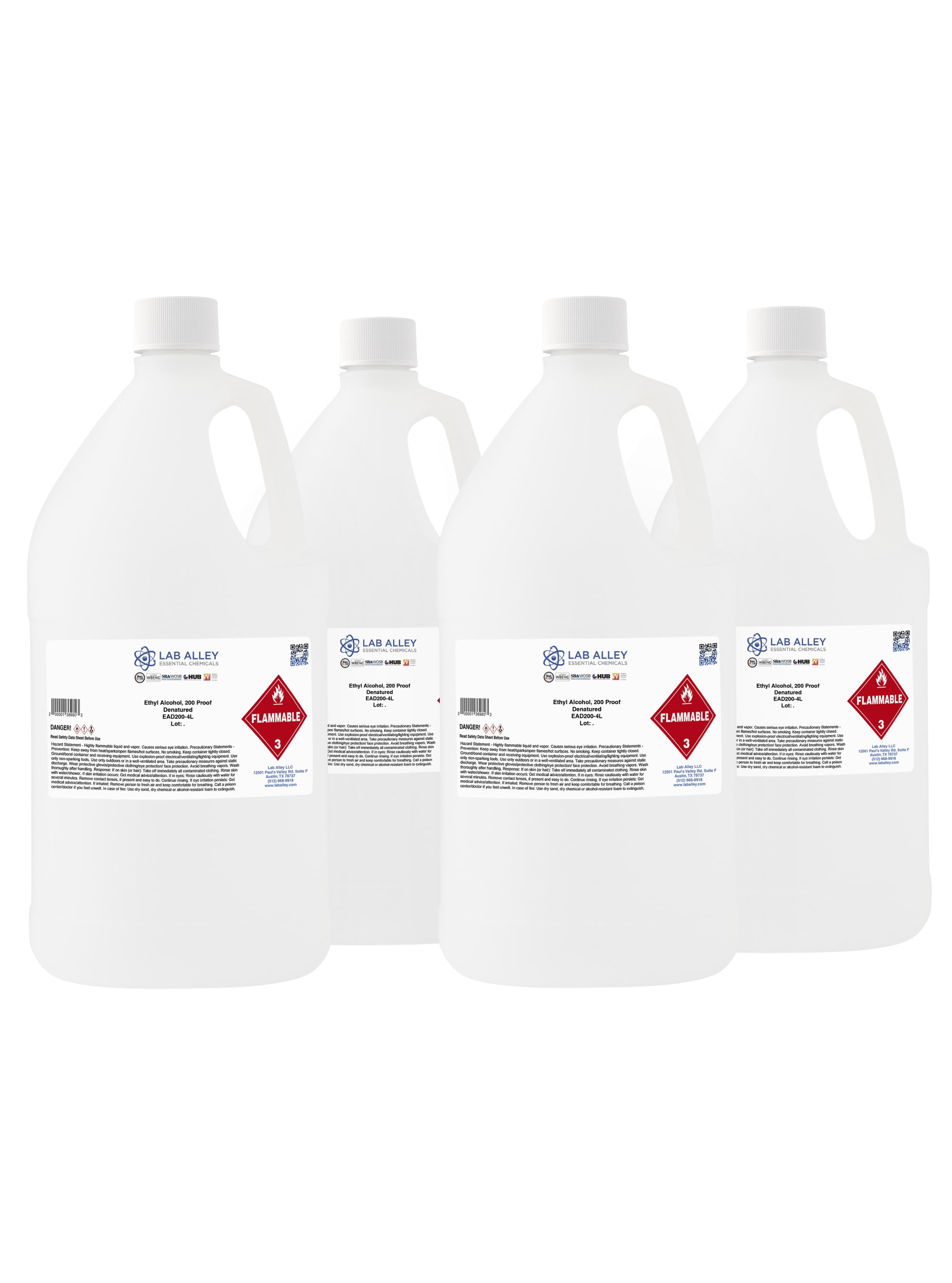Denatured Ethanol 200 Proof 4LCS - Walmart.com