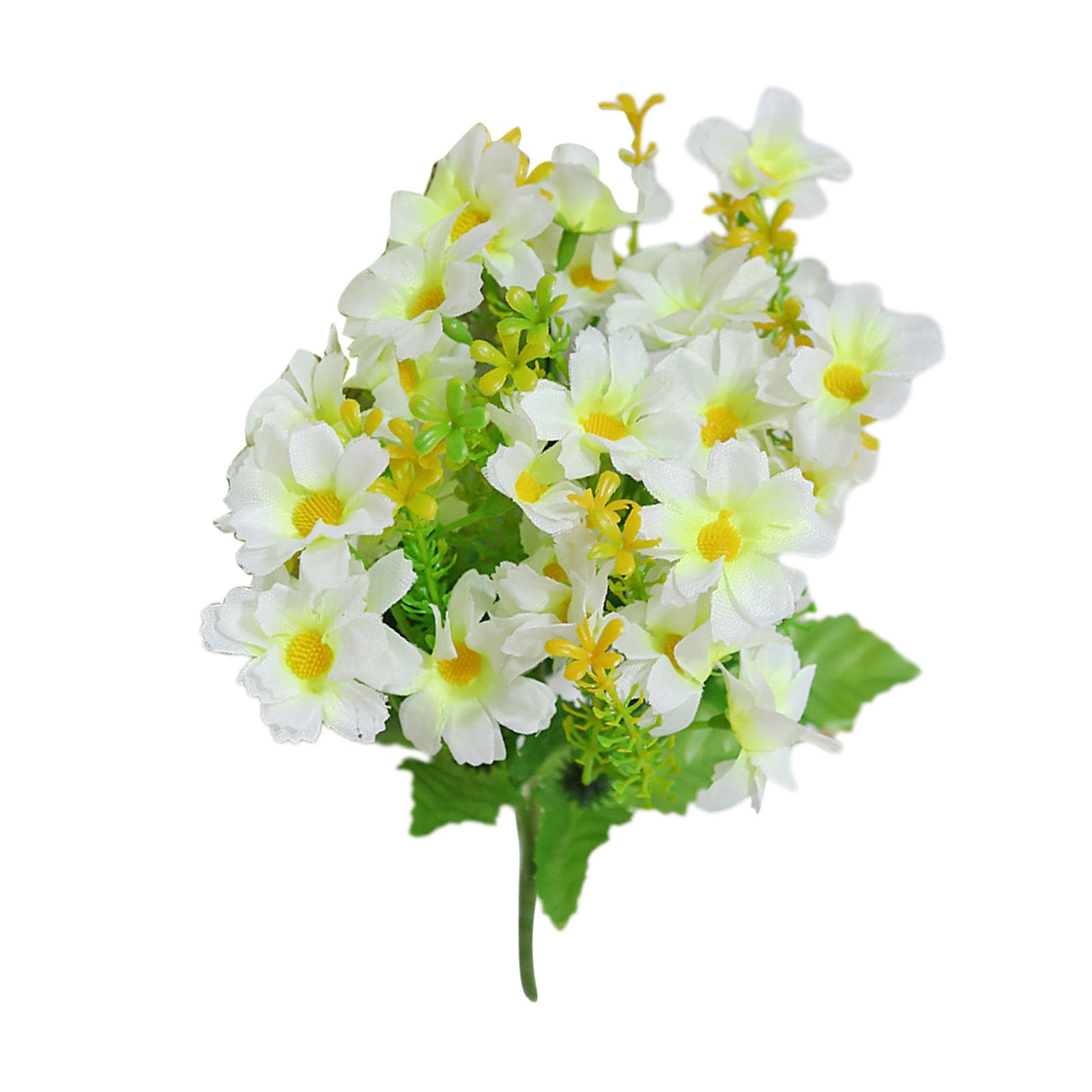 Denbek Artificial Flowers Small Daisy Uv Resistant Silk Wildflower ...
