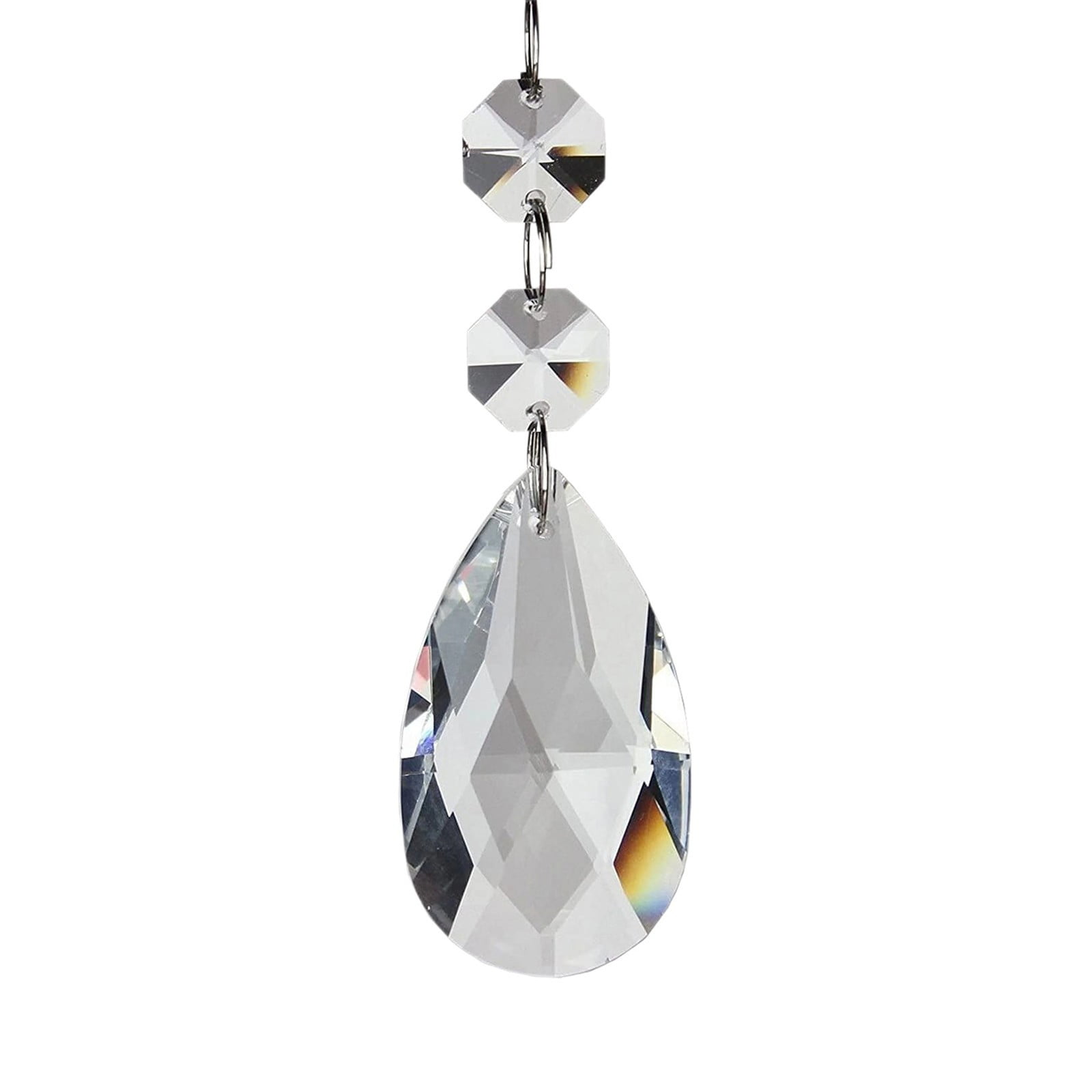 Denbek Crystal Pendant, Hanging Decorations, Transparent Teardrop ...