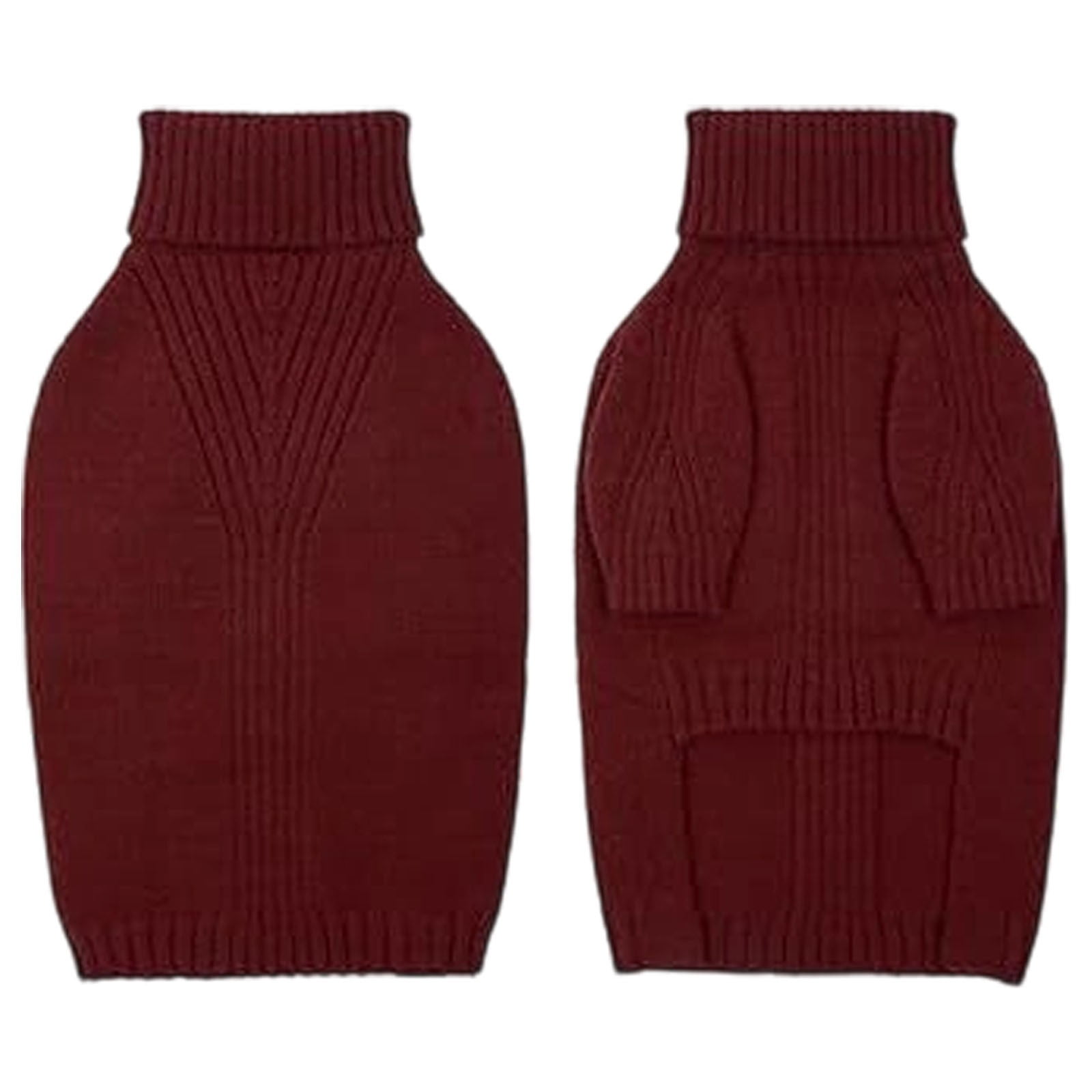 Denbek Dog Clothes, Knit Dog Sweater, Warm Turtleneck Pullover Winter ...