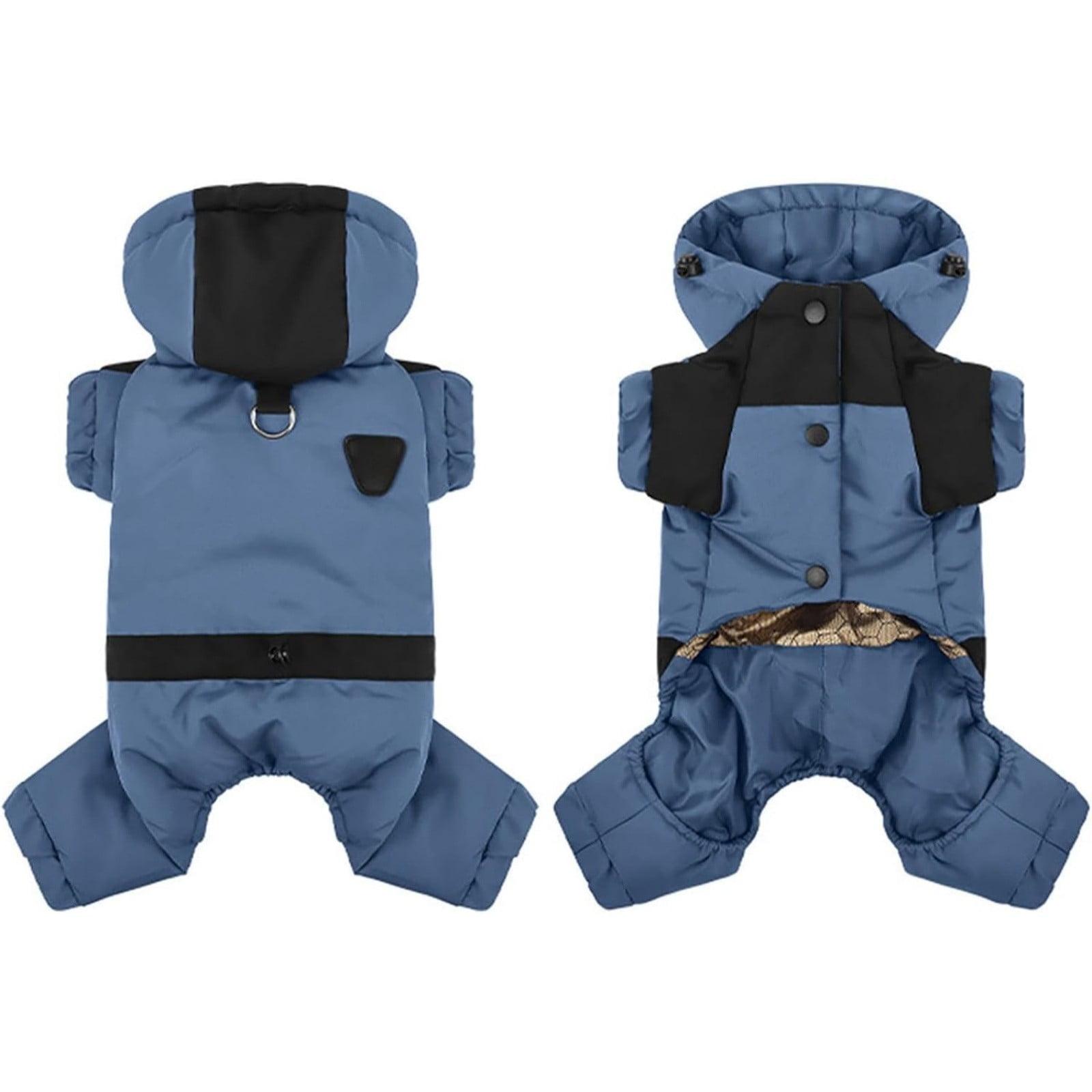 Denbek Dog Jacket with Hood, Warm Dog Coat with Hood,Waterproof ...