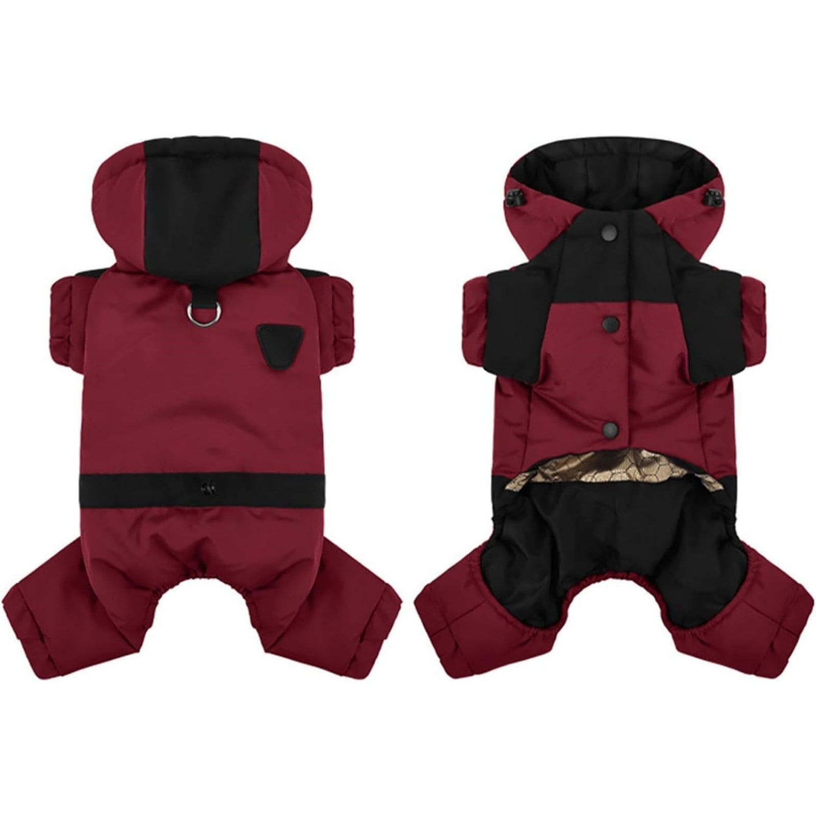 Denbek Dog Jacket with Hood, Warm Dog Coat with Hood,Waterproof ...