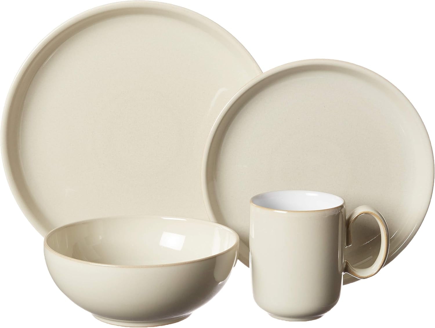 Denby Linen Coupe 4Pc Place Setting - Walmart.com