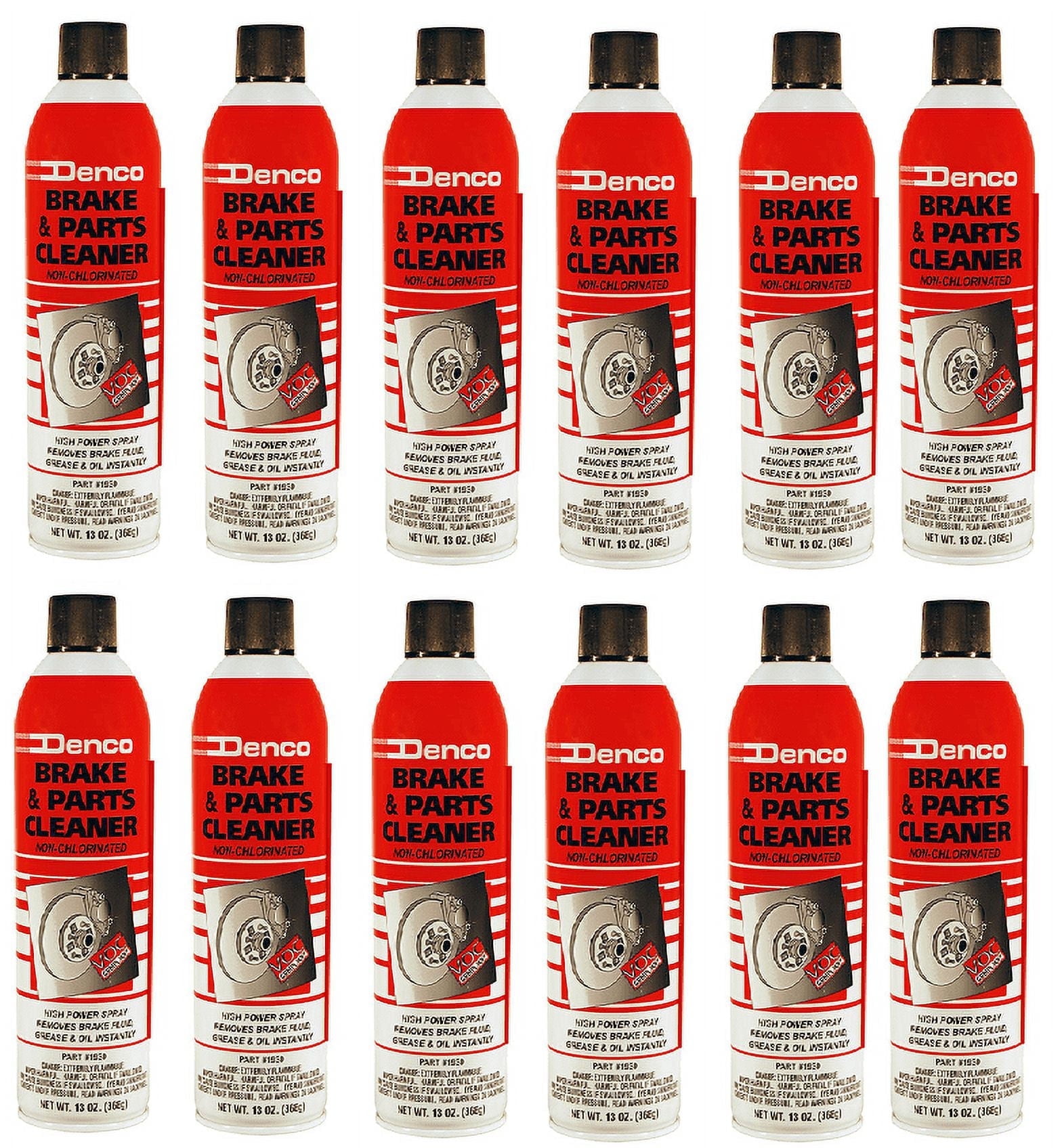 Denco Bulk Case of 12 - Automotive Brake & Parts Cleaner Spray, Non ...