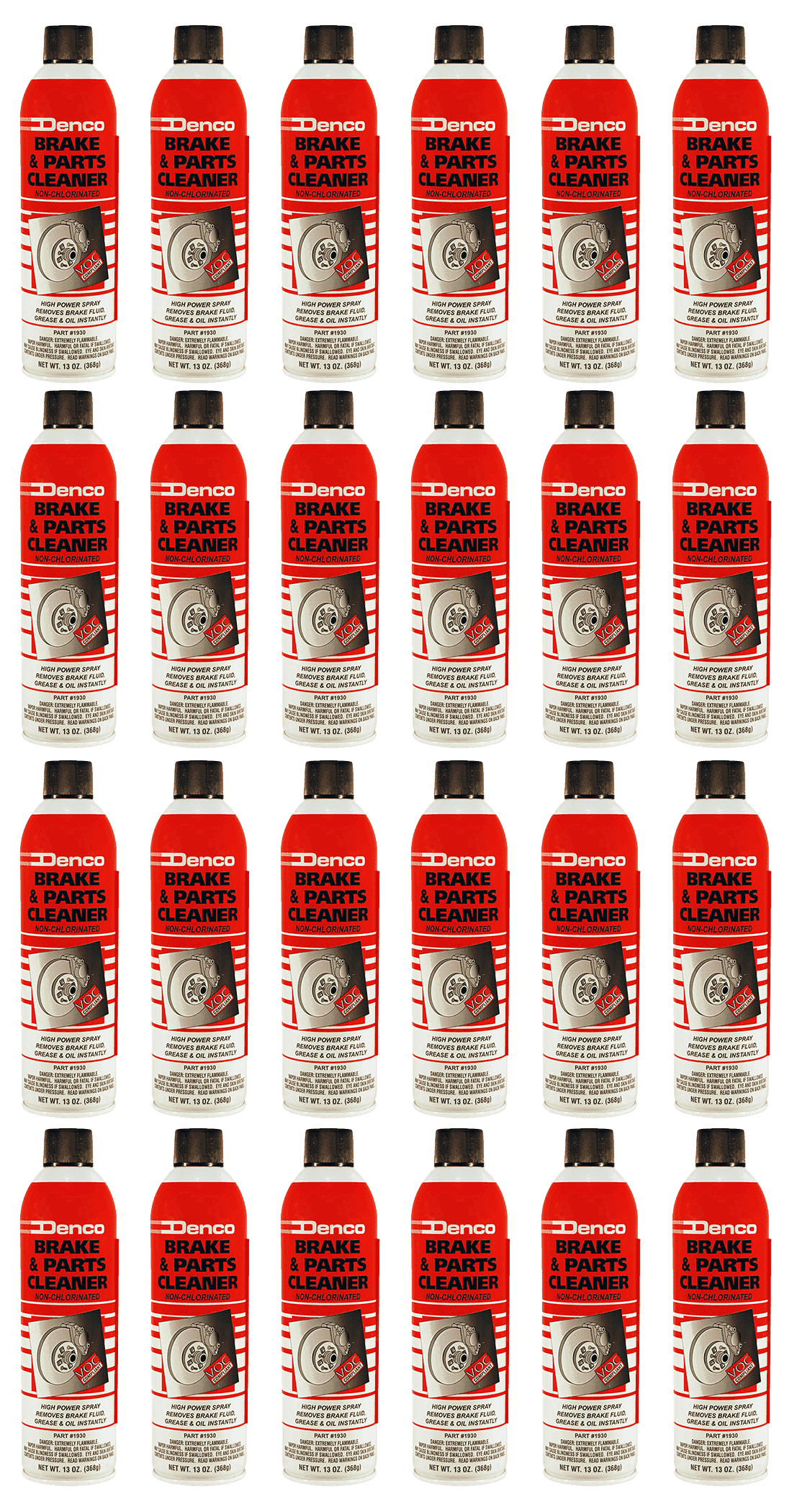 Denco Bulk Case Automotive Brake & Parts Cleaner Spray - Non ...