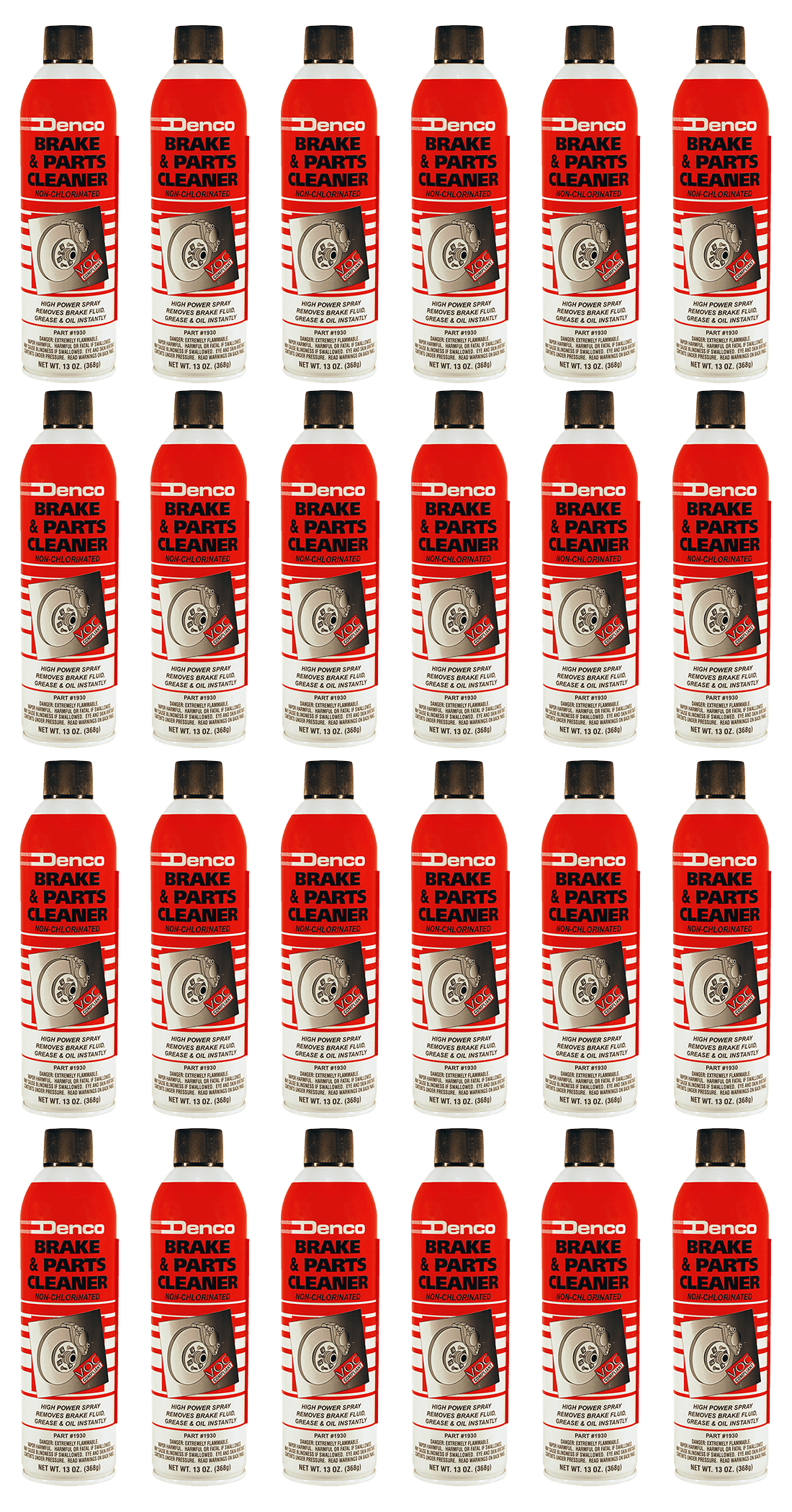 Denco Bulk Case Automotive Brake & Parts Cleaner Spray - Non ...