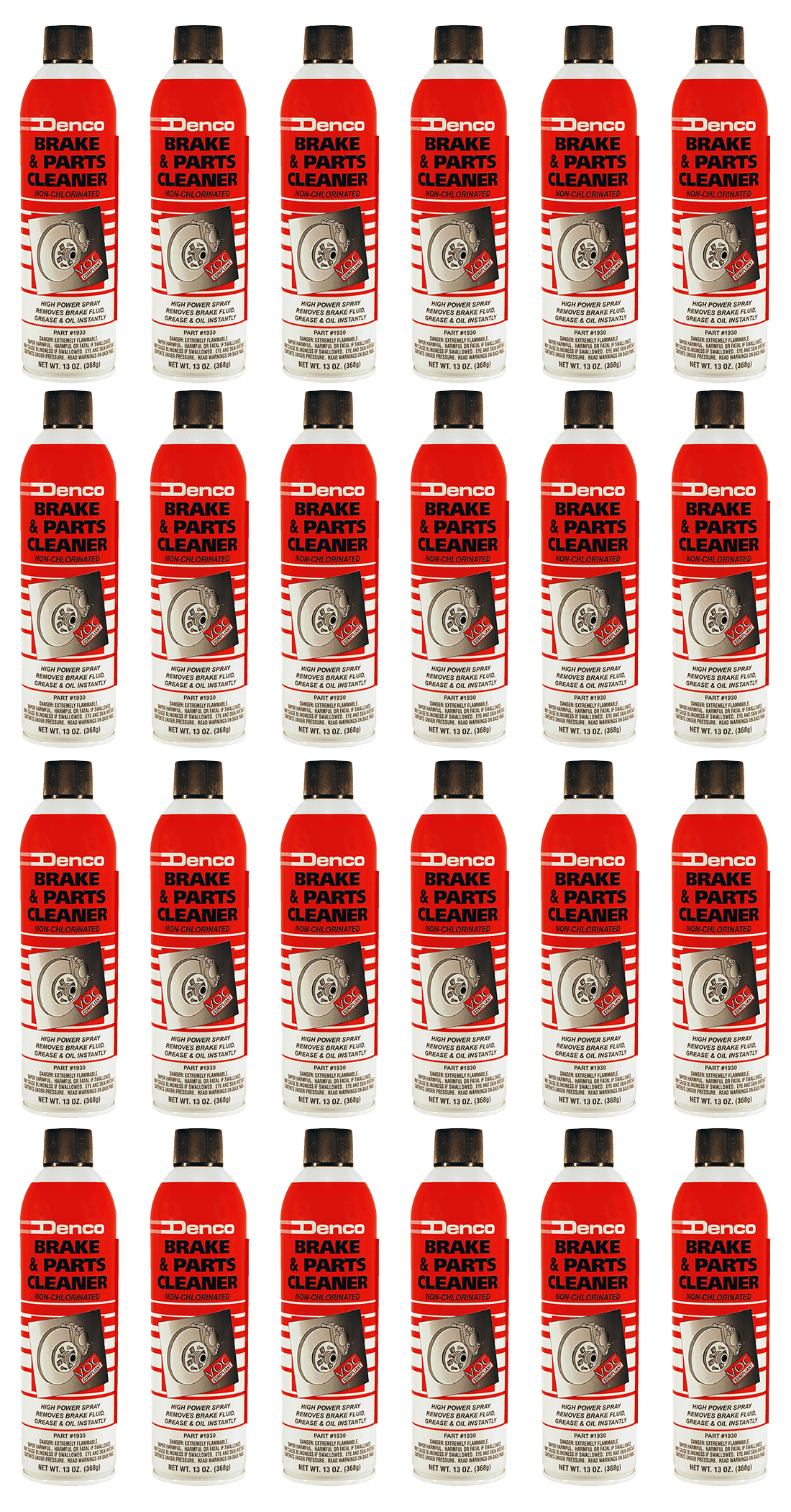 Denco Bulk Case Automotive Brake & Parts Cleaner Spray - Non ...