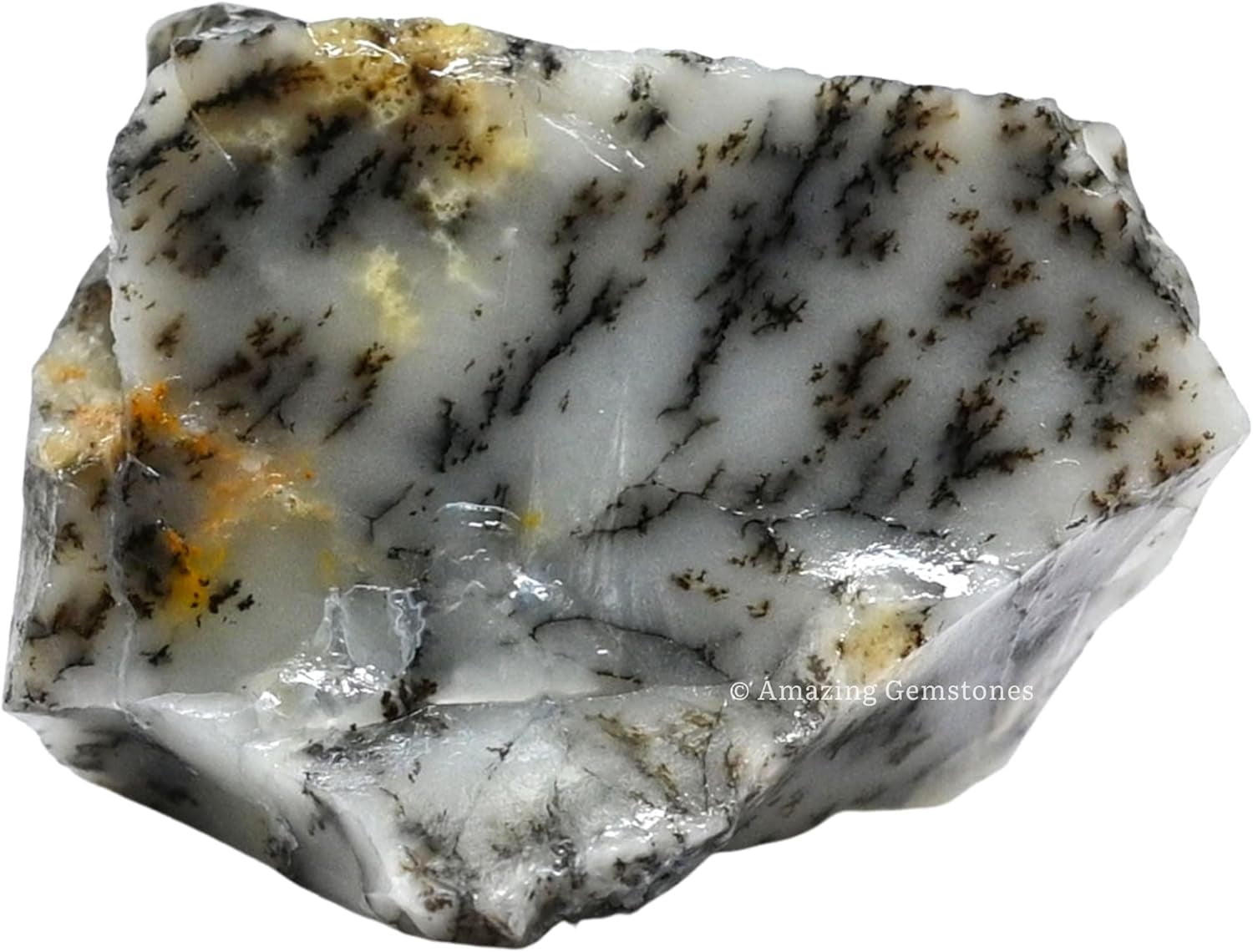 Dendrite Opal Crystal Raw Stones (2 Pieces) - Walmart.com