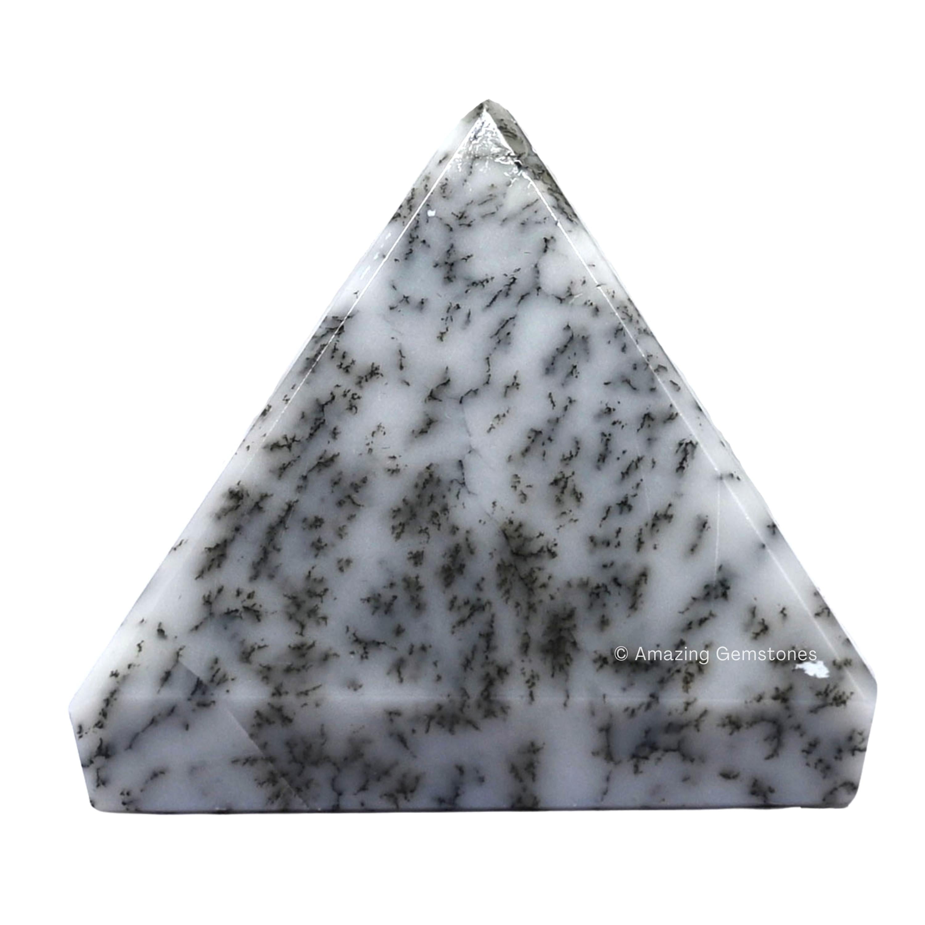 Dendrite Opal Pyramid Crystal Healing Stones - 2" Pyramid - Walmart.com