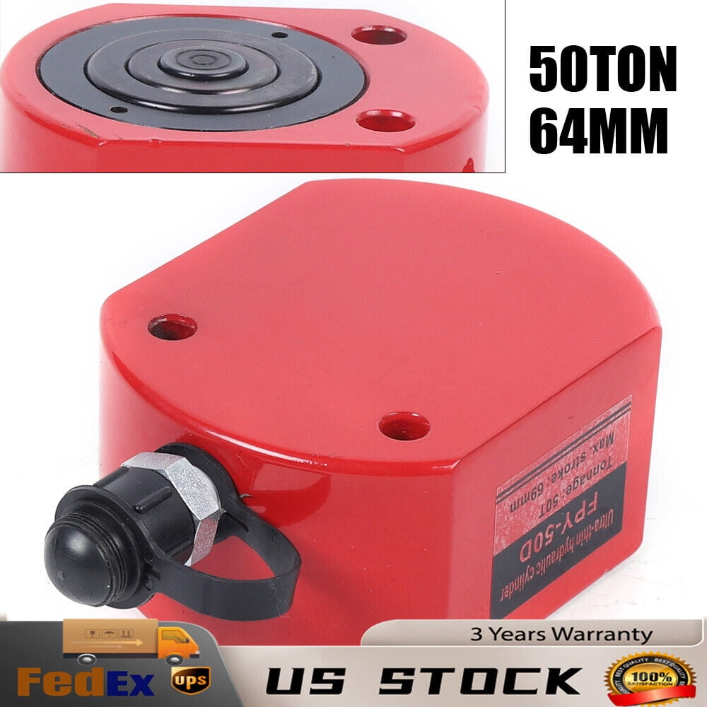 Denest 50 Ton Hydraulic Flat Jack Pancake Cylinder Ram 64MM for ...