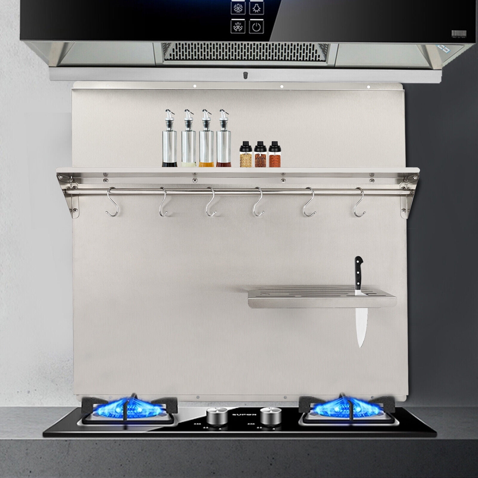 Denest Backsplash 201 Stainless Steel Kitchen Range Hood Wall Tile ...
