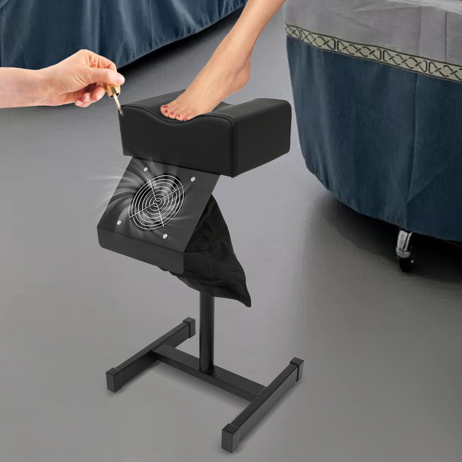 Denest Beauty Salon Lift Stool Chair Footrest for Pedicure Adjustable ...