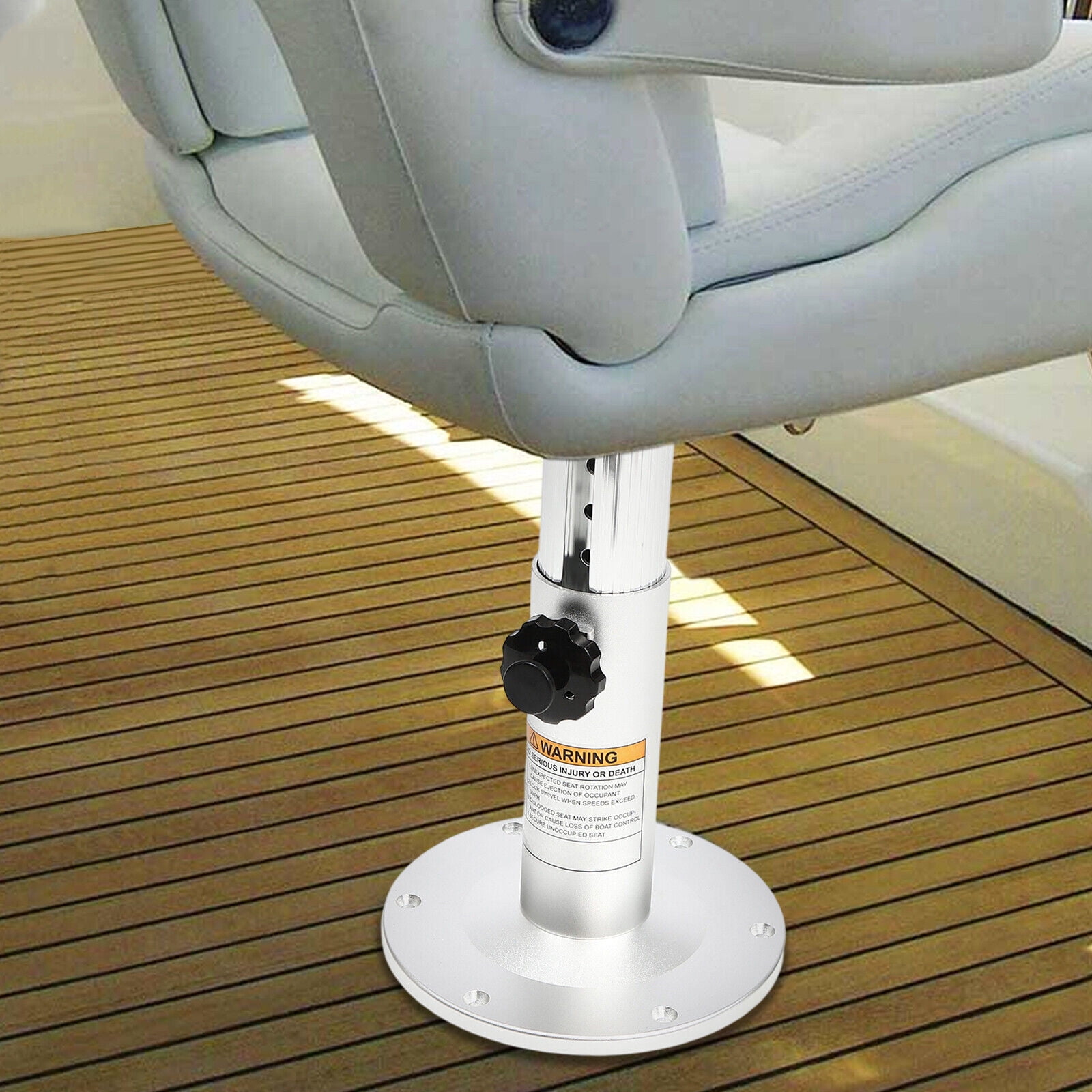 Denest Boat Seat Pedestal Boat Chair Base with Aluminum Slide Swivel ...