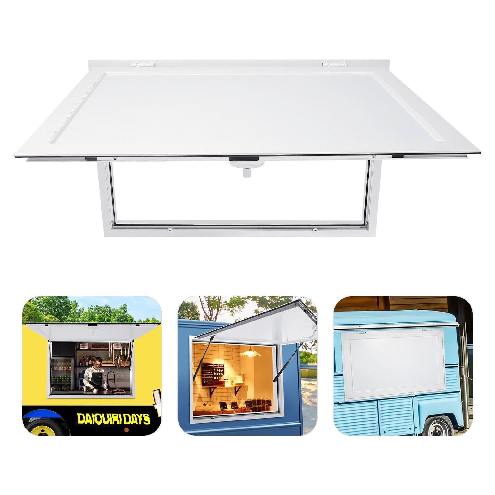 Denest Food Truck Service Door Concession Stand Trailer Serving Window ...