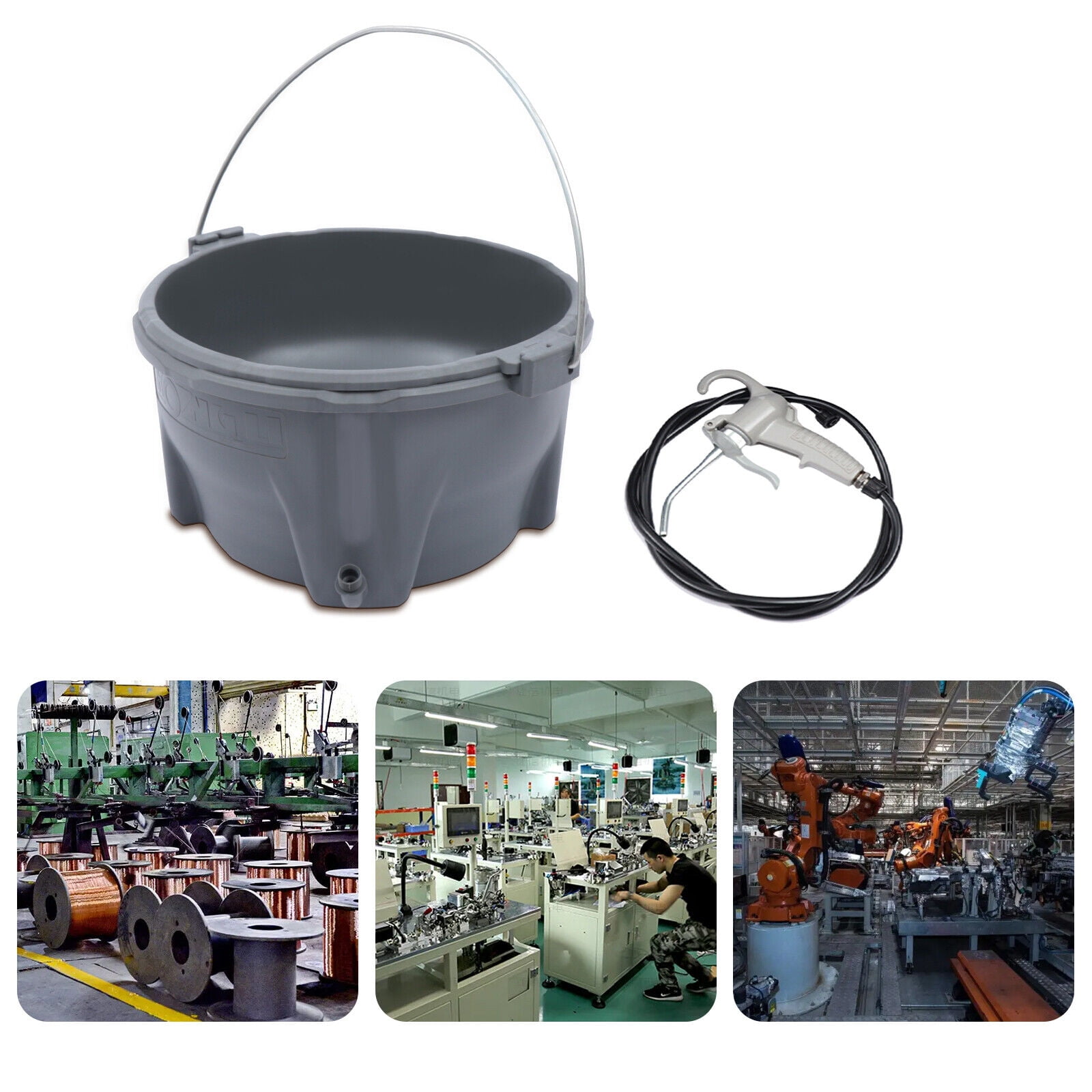 Denest Handheld Oiler Bucket Oil Gun Kit Lubricator of Pipe Threader ...