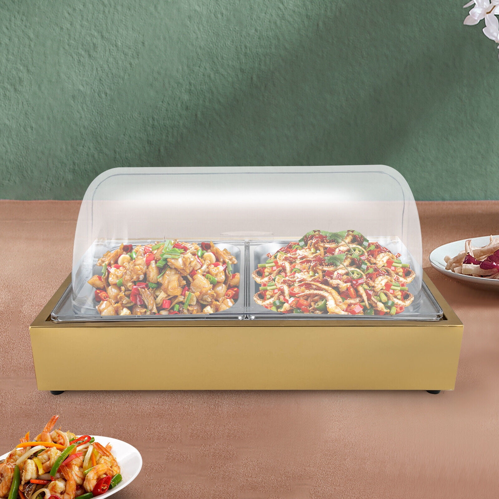 Denest Ice Food Serving Display Tray, Buffet Cold Serving Display Tray ...