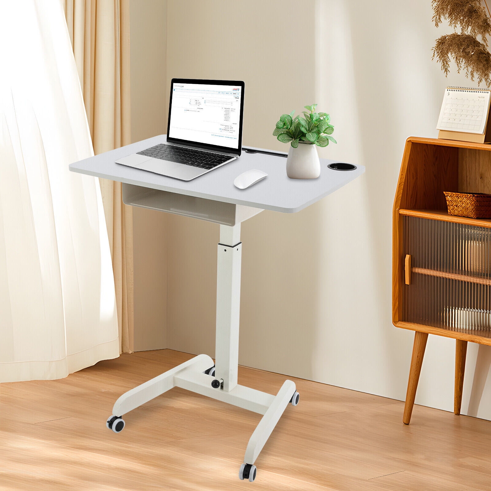 Denest Rolling Height Adjustable Laptop Sofa Desk Overbed Food Tray ...