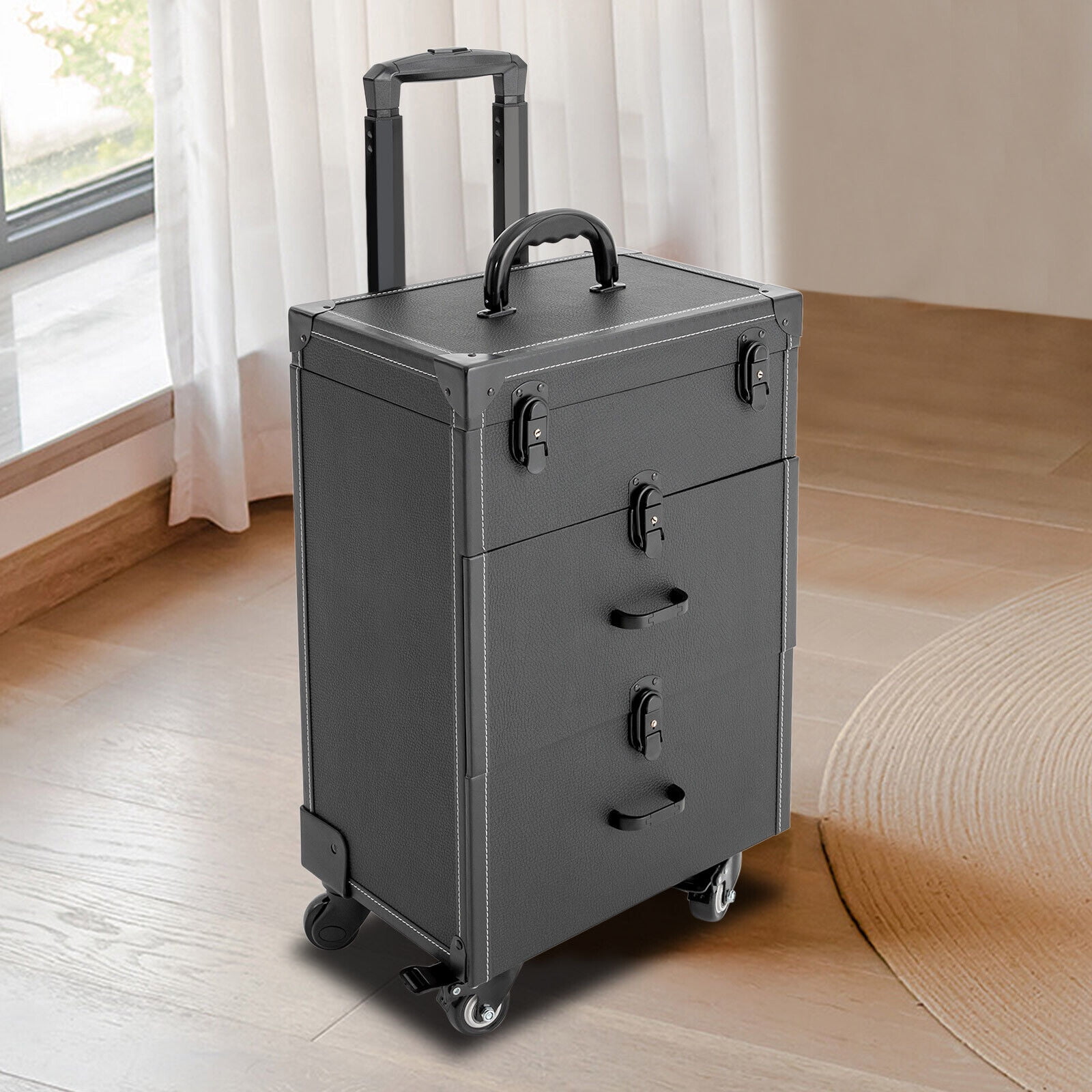 Denest Makeup Artist Traveling Trolley with Wheels and Drawers ...