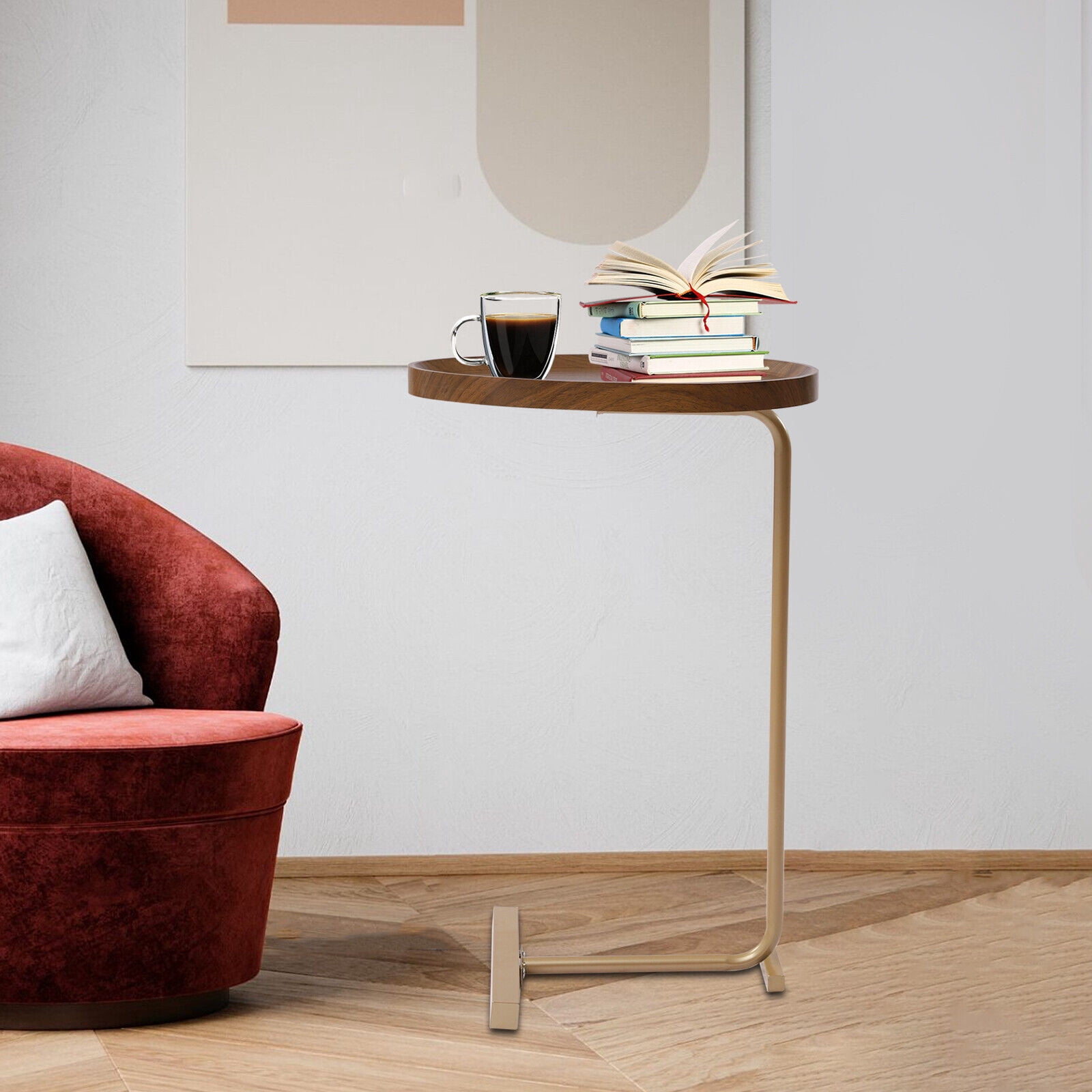Denest Side Table Metal Tray Working Snack Table Sofa Couch End Table ...