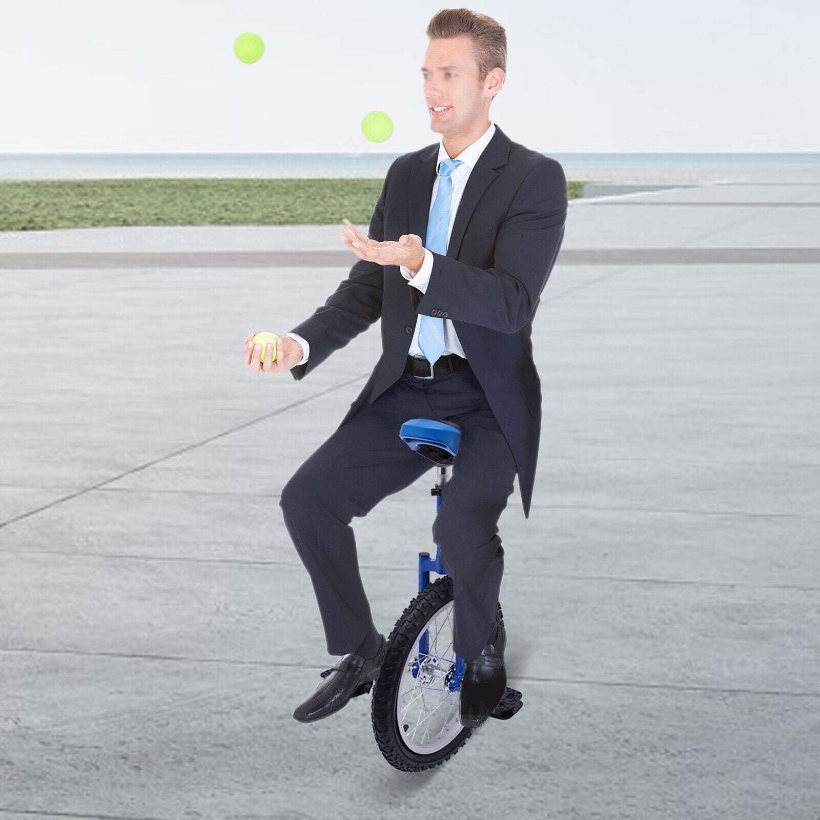 Denest Wheel Outdoor Sports Unicycle 24" Adjustable Seat Exercise ...