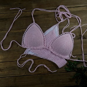 Deng 13 Color Women's Swimwear Push up Swimsuit Handmade Crochet Bikini ...