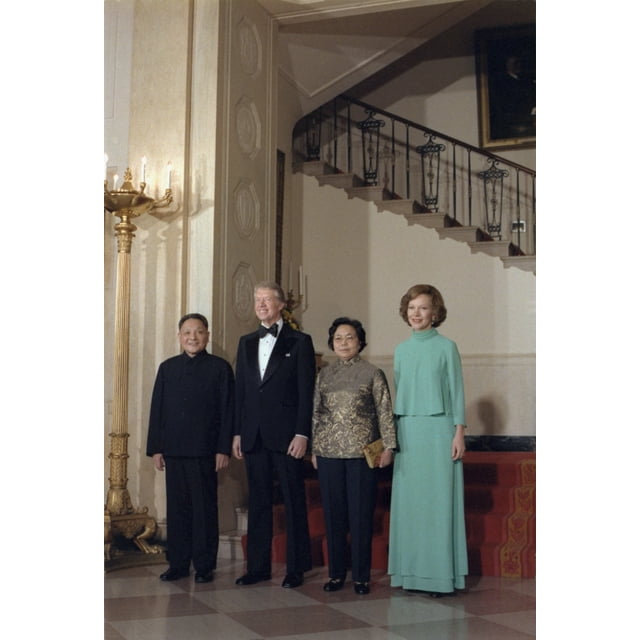 Deng Xiaoping Jimmy Carter Madame Zhuo Lin Deng'S Wife And Rosalynn ...