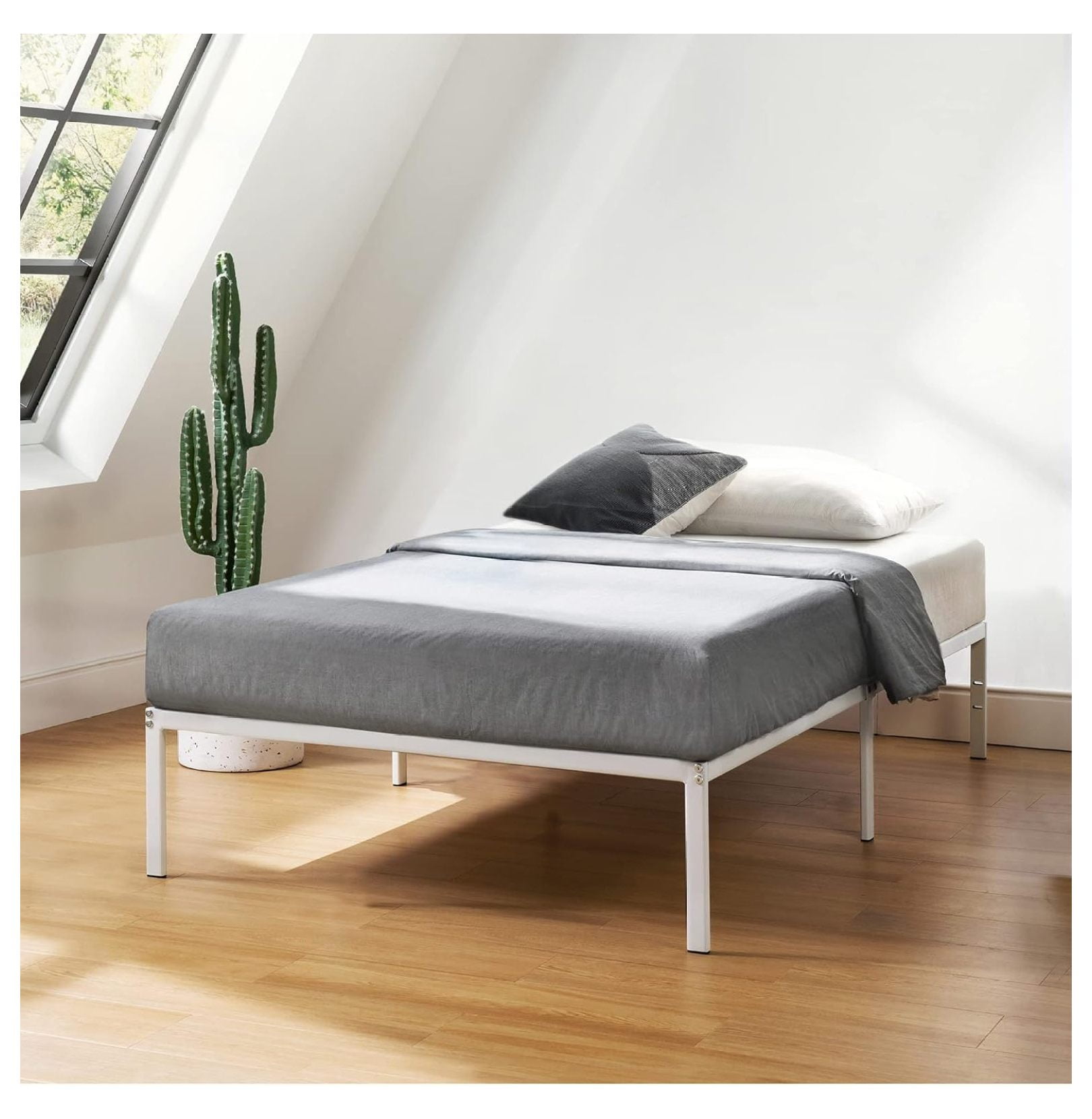 Deng rui 14 Inch Metal Platform Bed Frame, Heavy Duty Steel Slats ...