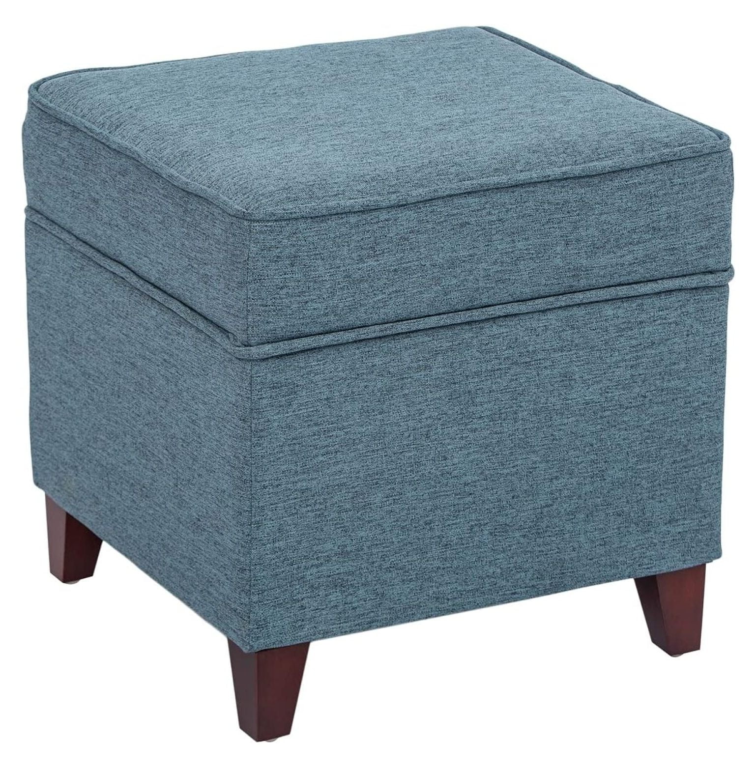 Deng rui 17 Inch Square Storage Ottoman,Small Foot Rest Stool for Couch ...