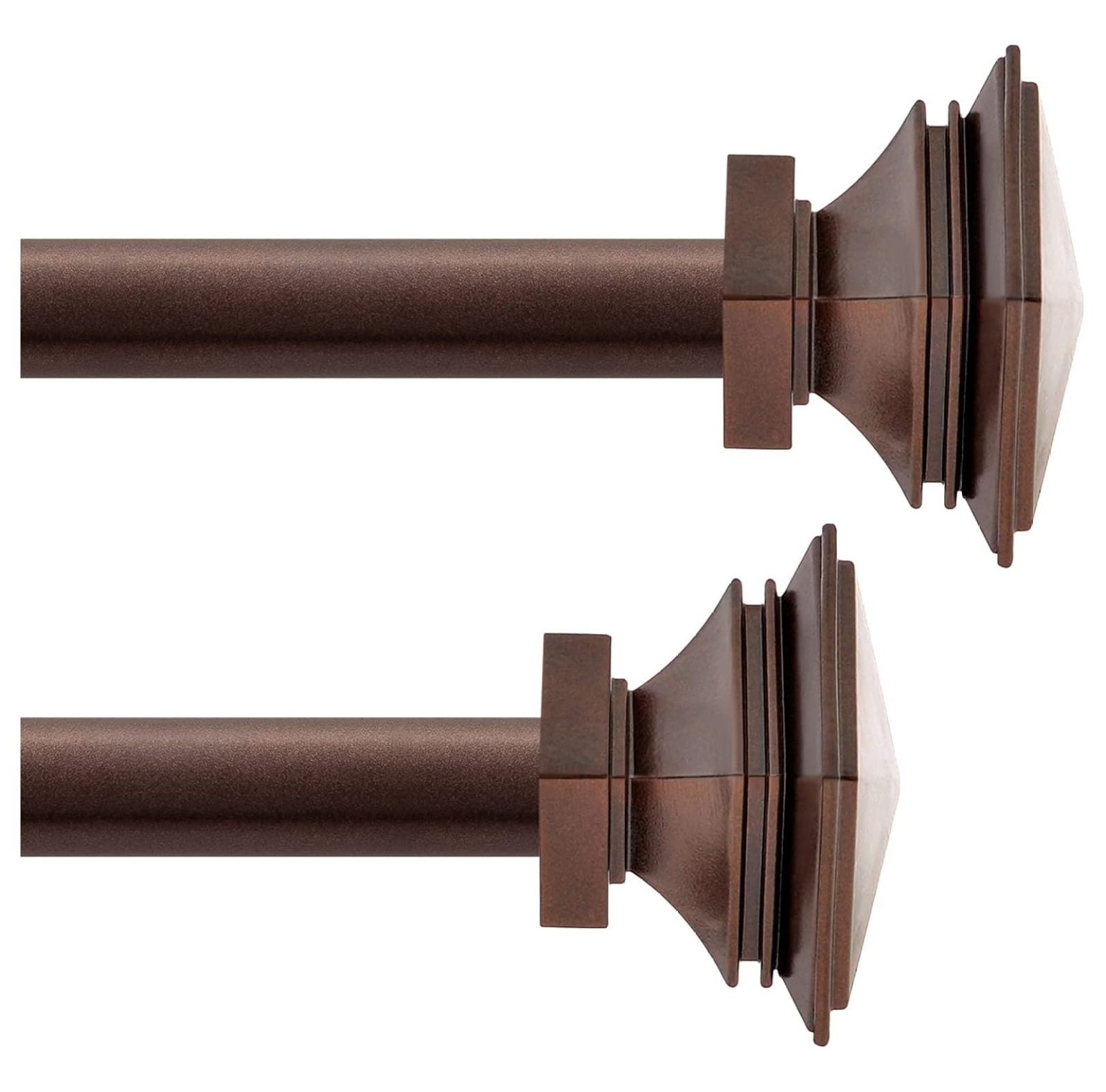 Deng rui 2 Pack 72"-144" Extendable Curtain Rod for Door & Windows ...
