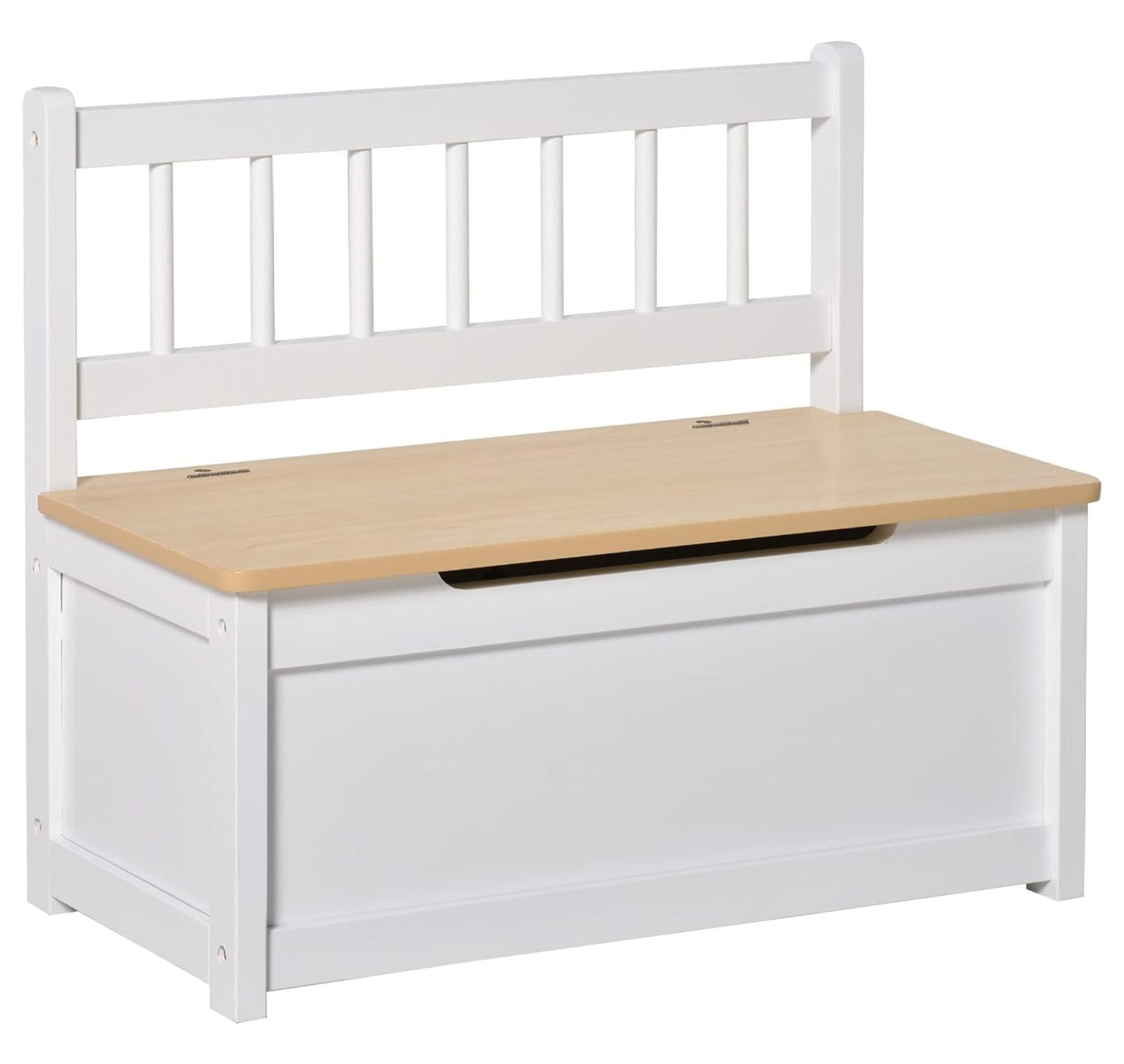 Deng rui 2-in-1 Kids Wooden Toy Organizer Chest Storage Box with Seat ...