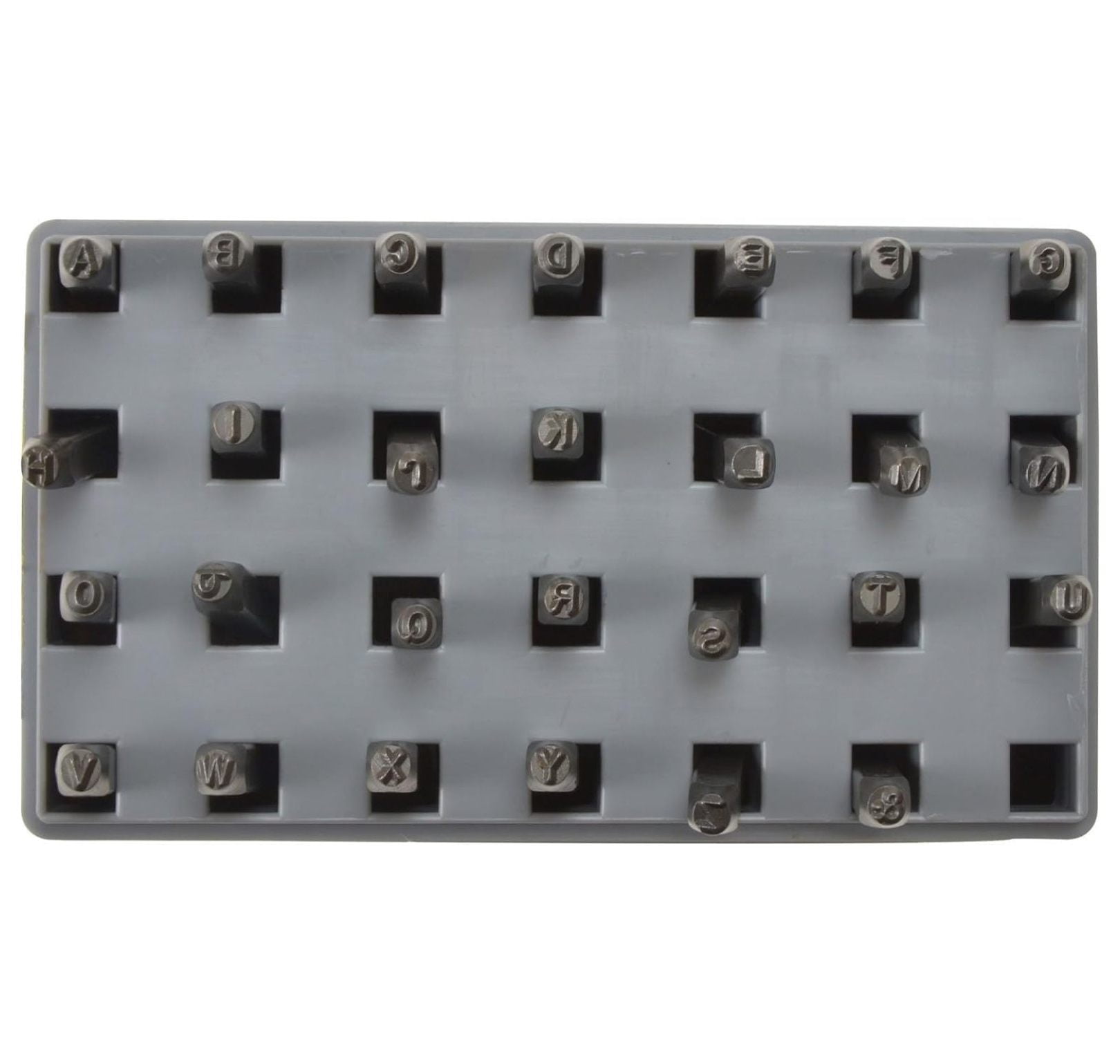 Deng rui 20200 Steel Stamp Letter Set, Standard, 27 pieces, 1/8 inch, Gray - Walmart.com