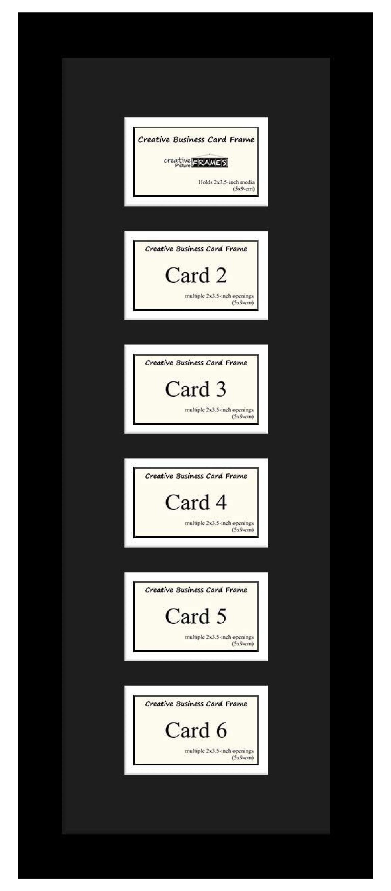 Deng rui 6-2" x 3.5" Opening Black Business Card Frame with 8" x 22 ...