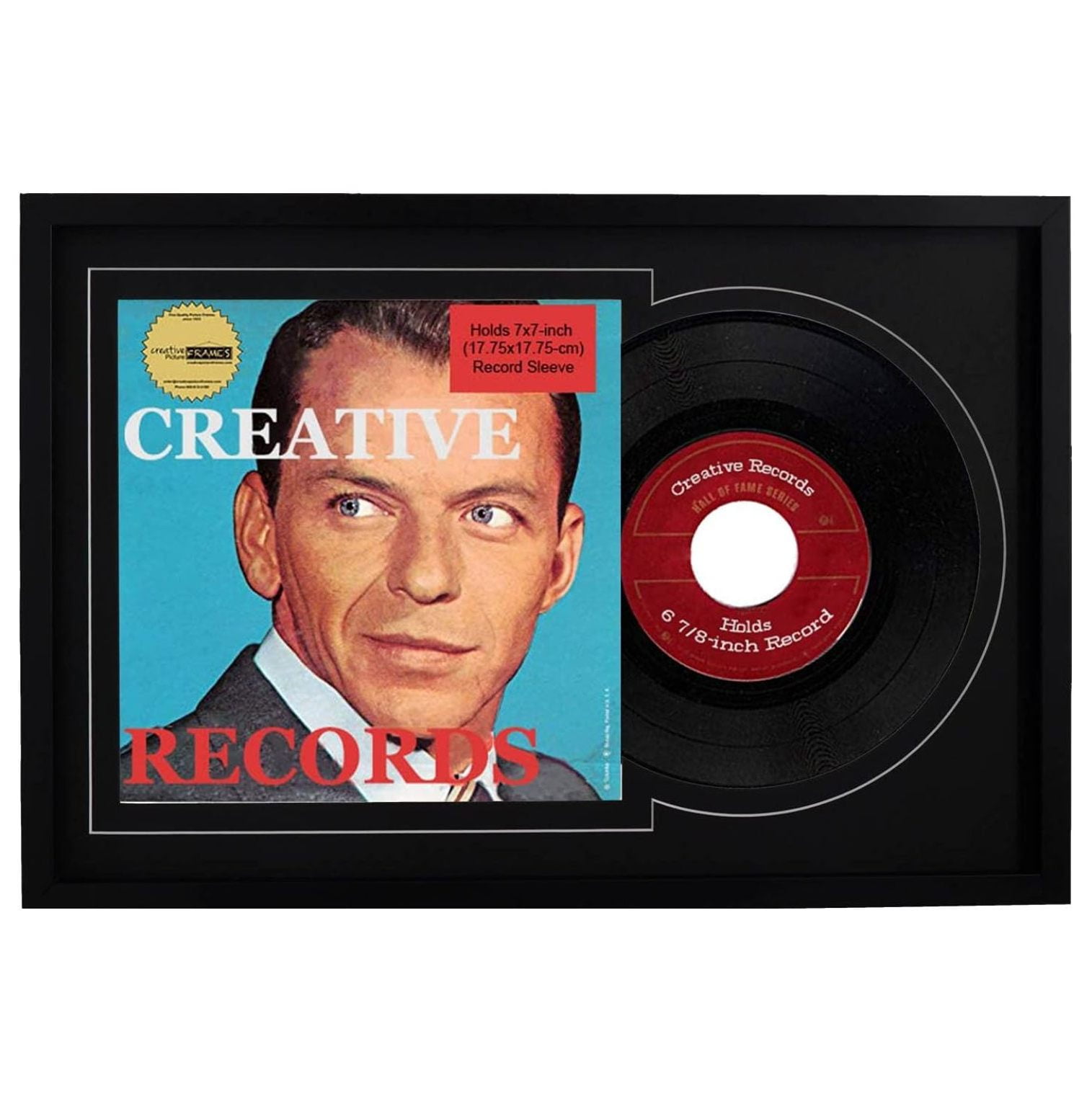 Deng rui 7” Single Vinyl Single Jukebox Record Frame with Double Black ...
