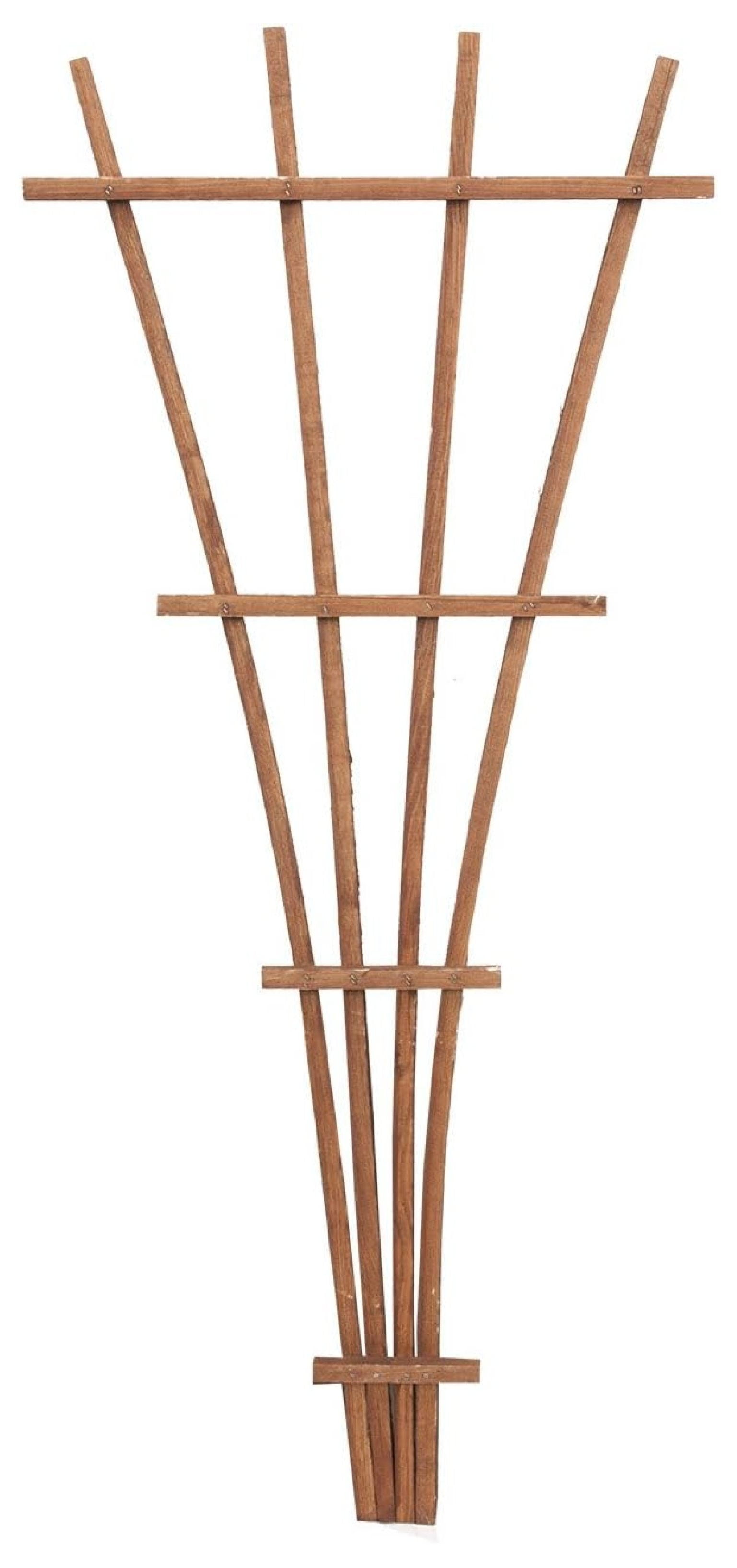 Deng rui 83737 " Brown Wood Fan Trellis - Walmart.com