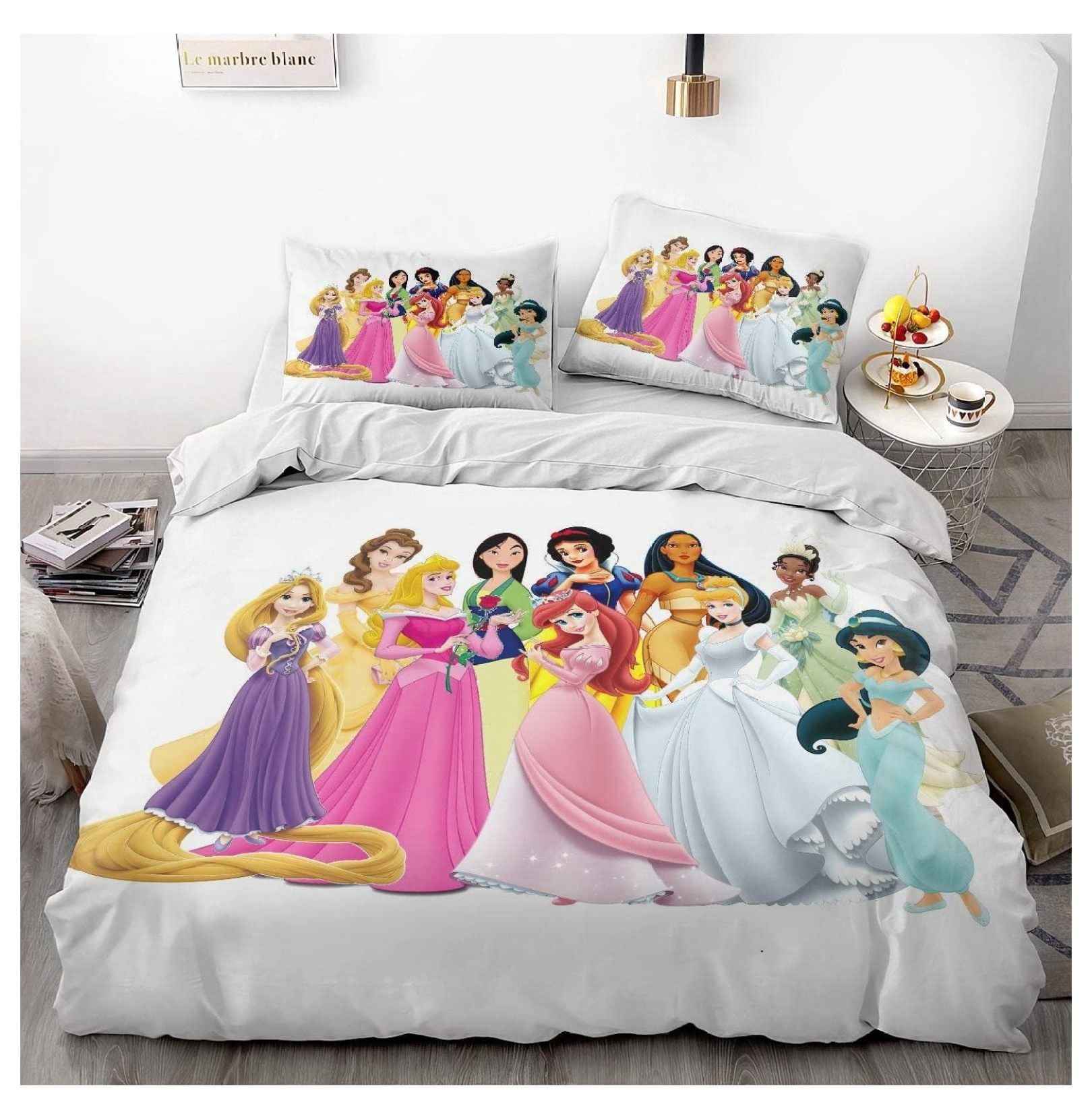 Deng rui Cartoon Series Duvet Cover 3 Piece Bed Set, Room Personality Bedding Decor for Teens ...