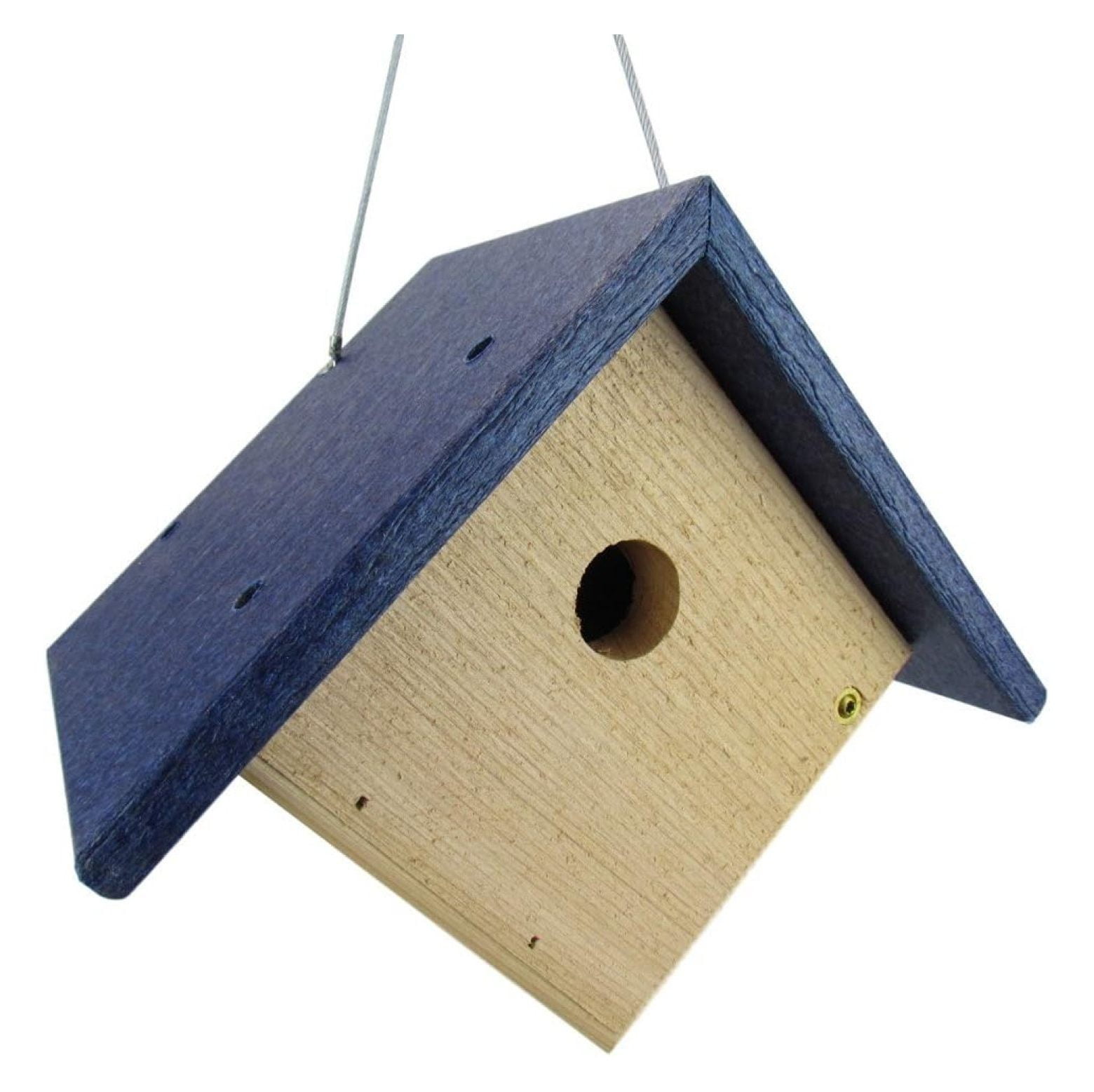 Deng rui Cedar & Wren, Chickadee, Warbler Birdhouse (Blue) - Walmart.com