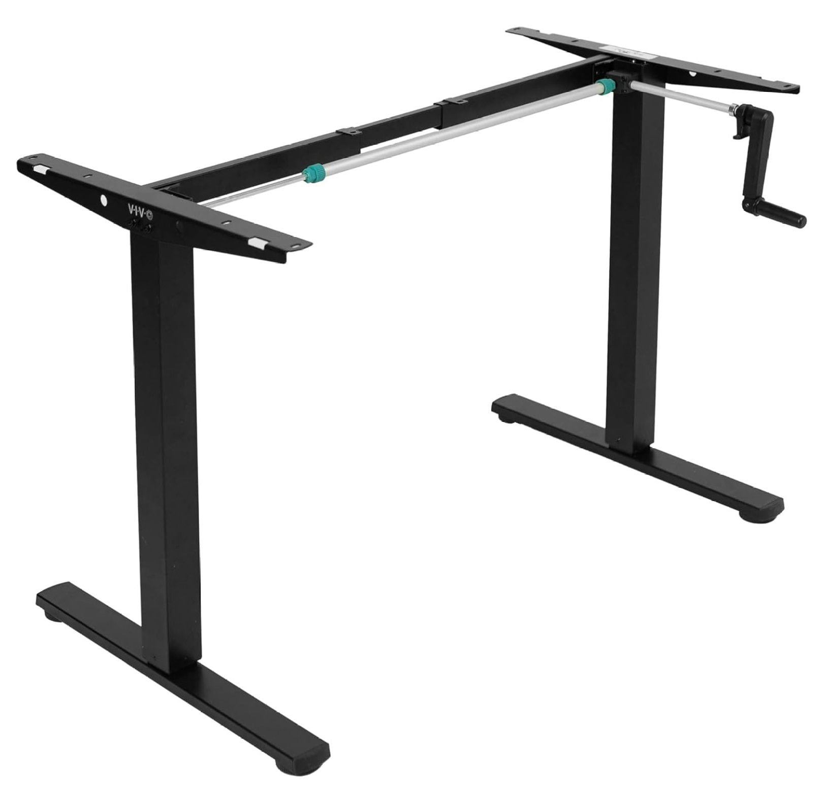 Deng rui Compact Hand Crank Stand Up Desk Frame for 35 to 71 inch Table ...
