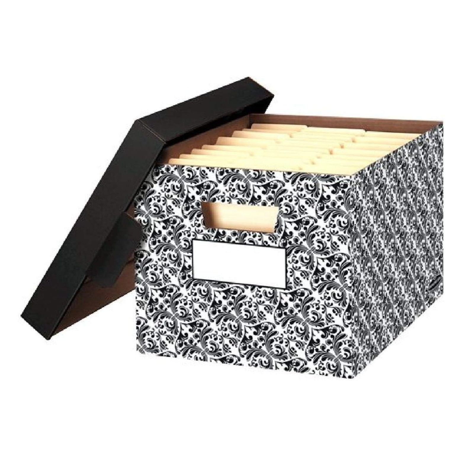 Deng rui Decorative Storage Boxes with Lids for Home Decor Brocade, 4 ...