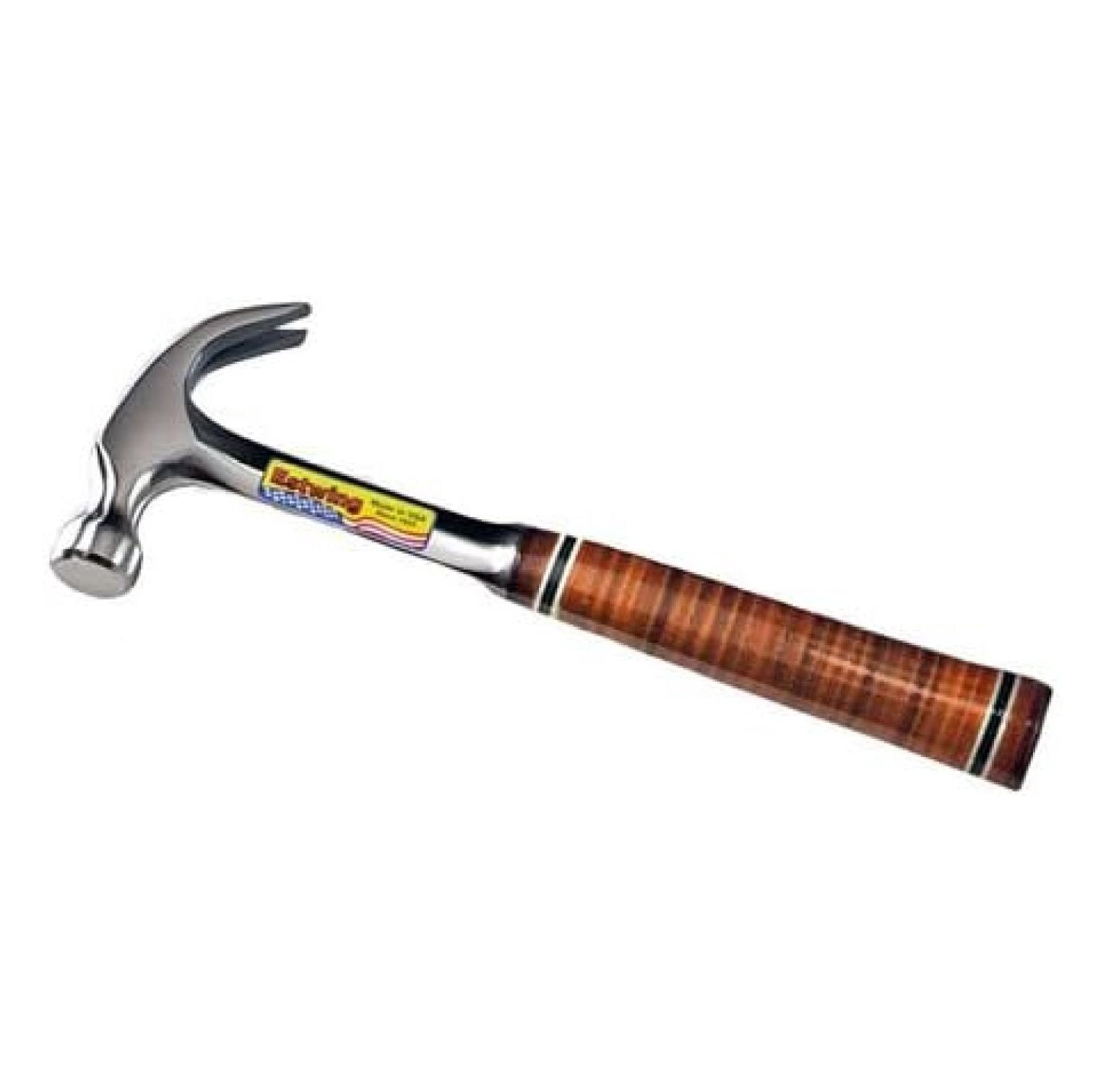 Deng rui E12C Claw Hammer, Leather Grip Hammer, Smooth Face, 12-Ounce ...