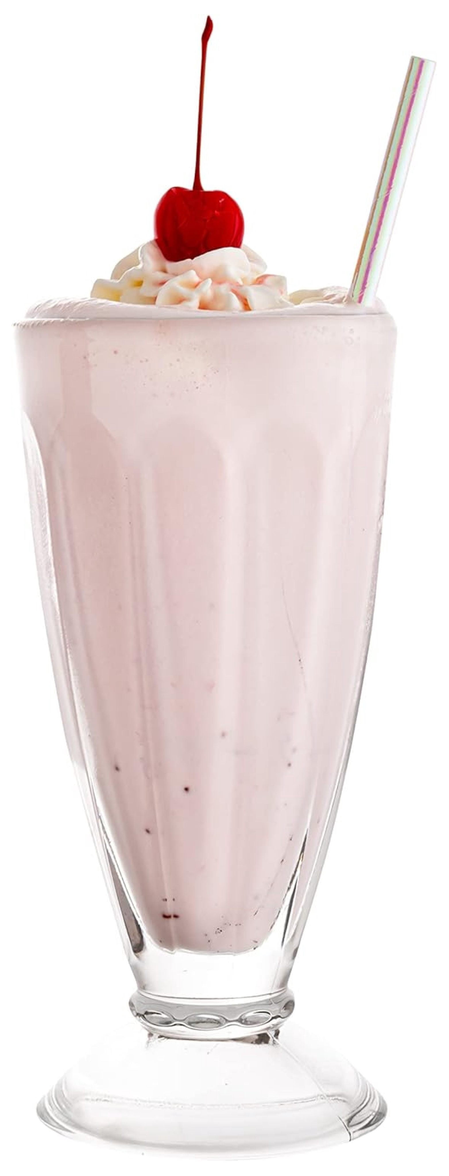 Deng rui Footed Ice Cream Cups, 11.5 Ounce Milkshake Glasses, Thick and ...