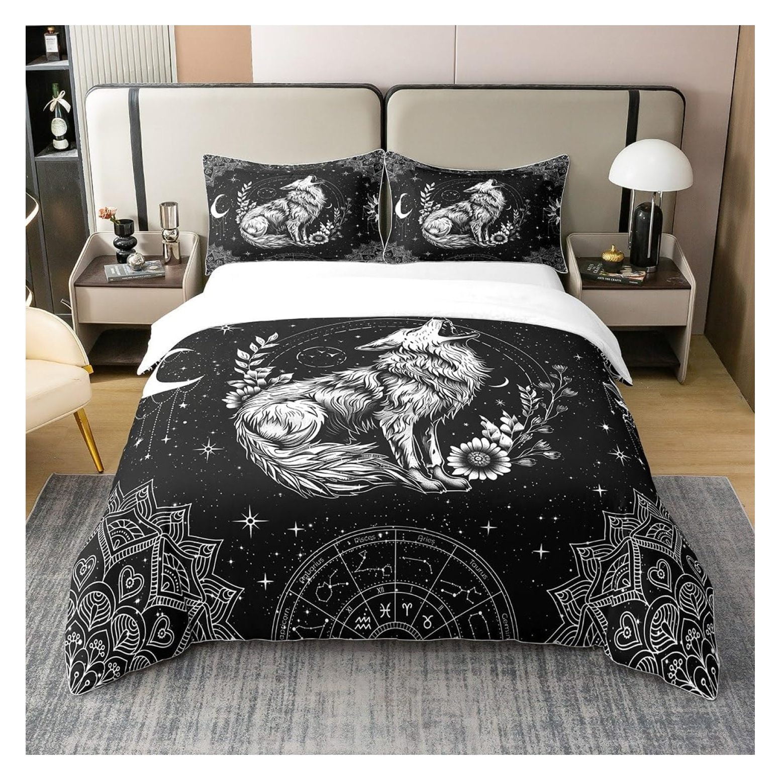 Deng rui Full Size Duvet Cover Wild Animals Plant 100% Pure Cotton ...
