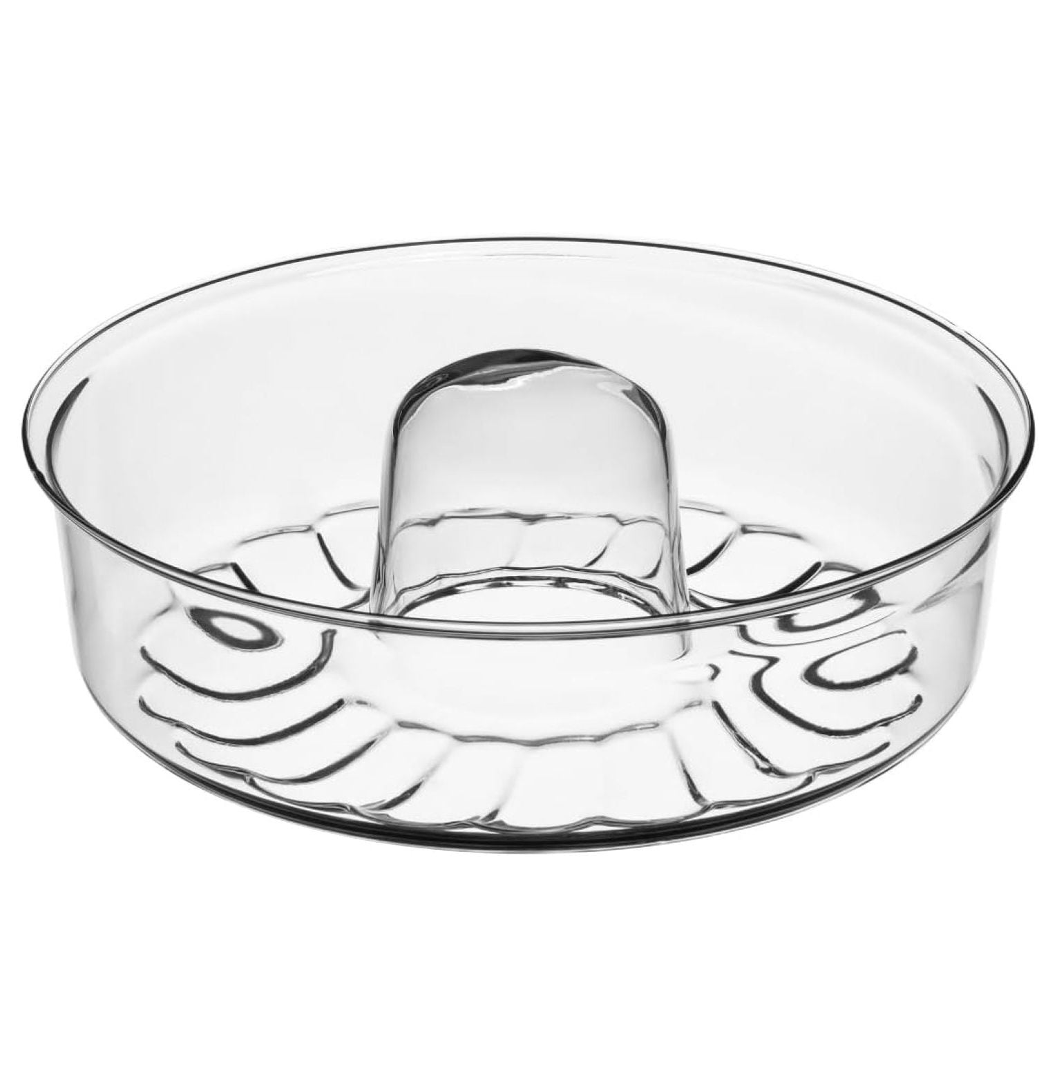 Deng rui Glass Bundt Cake Pan, Shallow (4.75”), Heat, Cold, and Shock ...