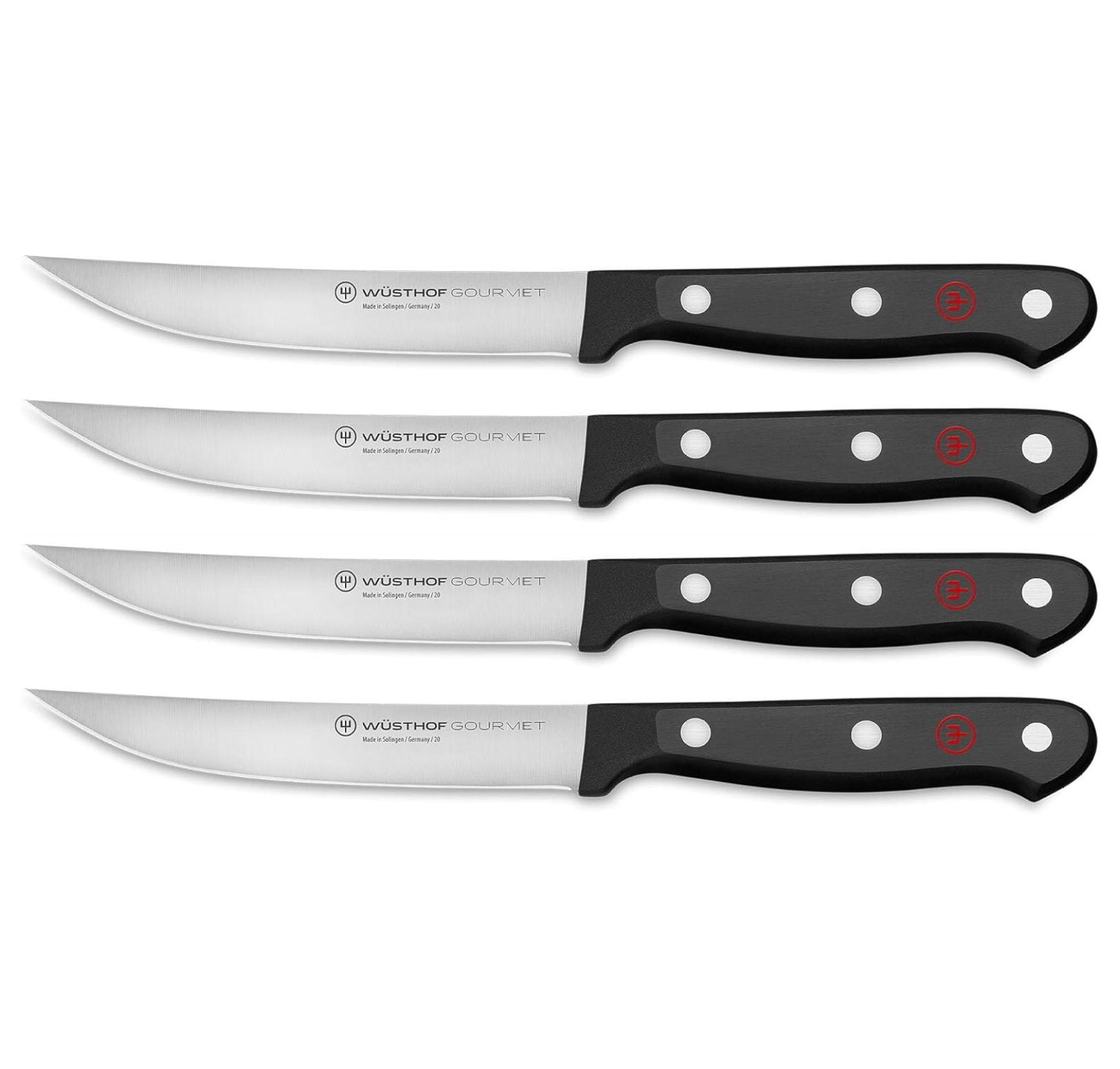 Deng rui Gourmet 4-Piece Steak Knife Set, Black - Walmart.com