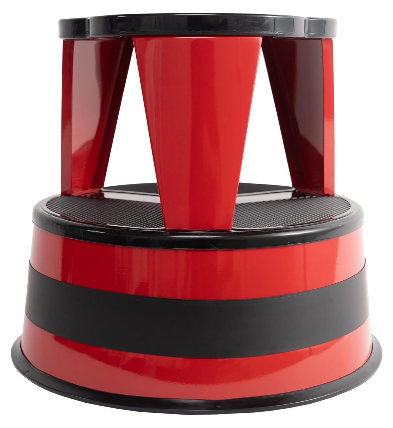 Deng rui Kik Step Steel Step Stool - Two Step Stool, Holds 350 lbs (Red ...