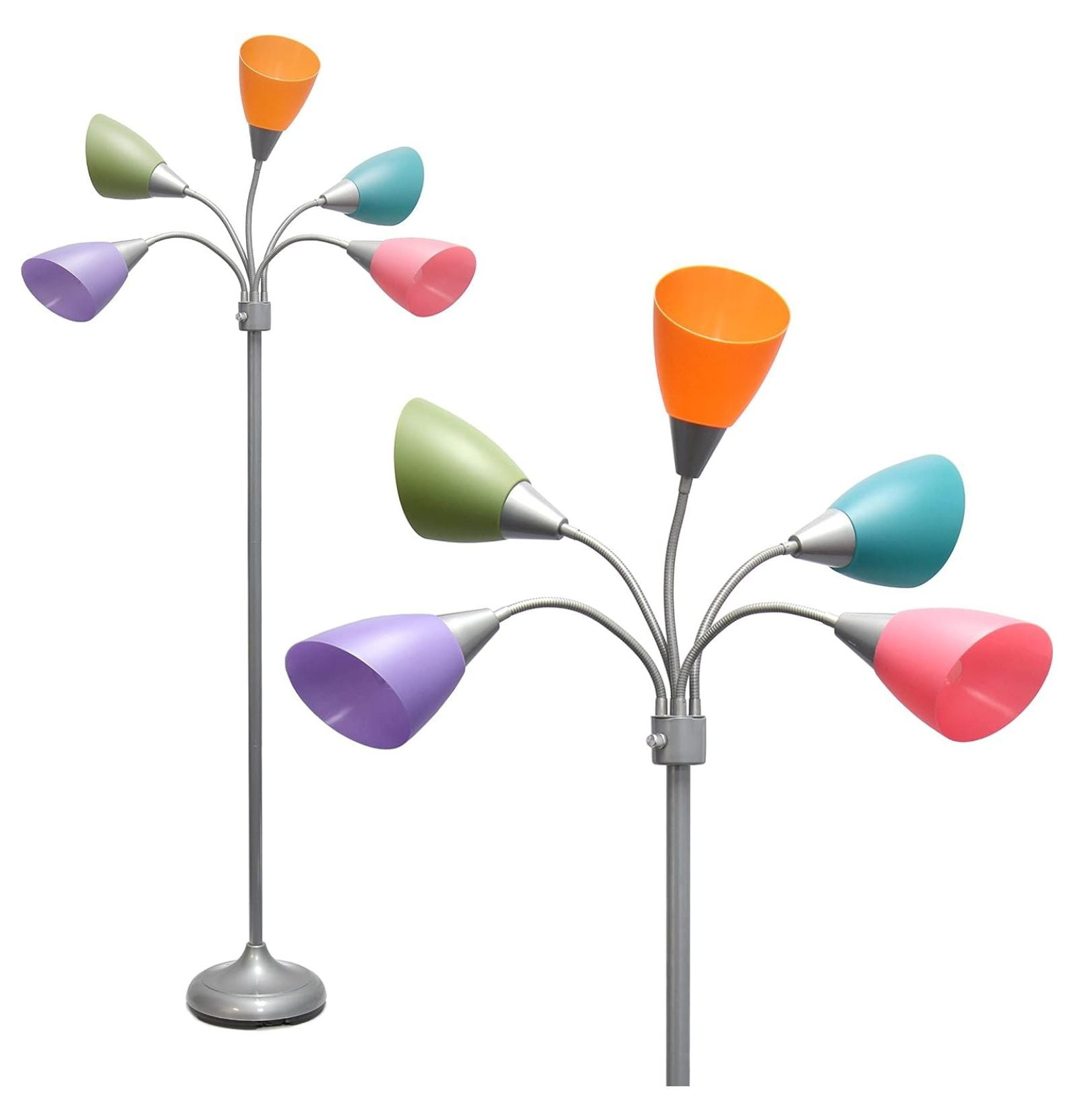 Deng rui LF2006-SLM 67" Contemporary Multi Head 5 Light Adjustable ...