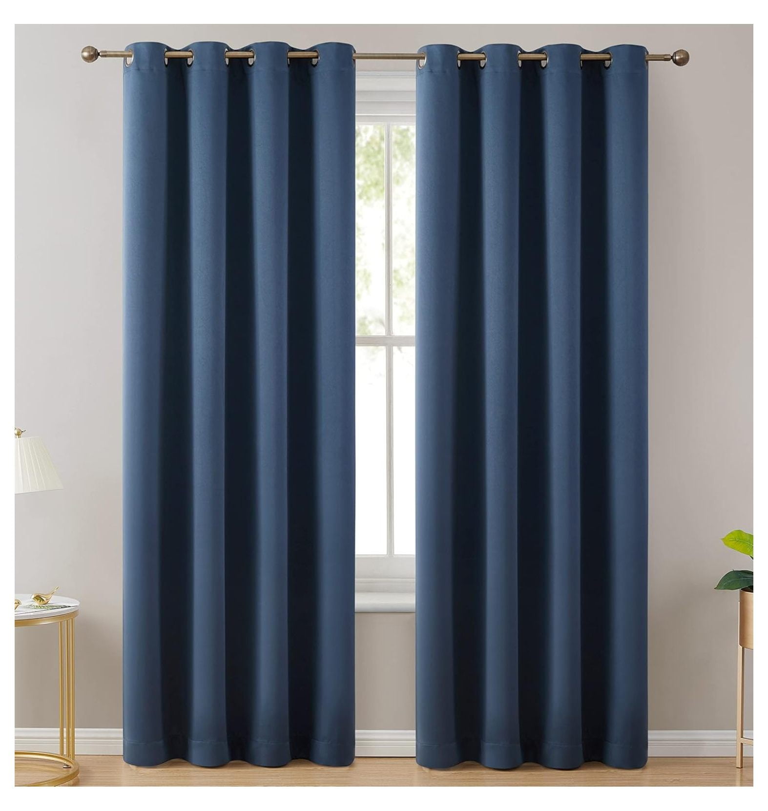 Deng rui Laurance Full Shaded Short Blackout Curtains - Thermal Insulation Light Blocking Home ...